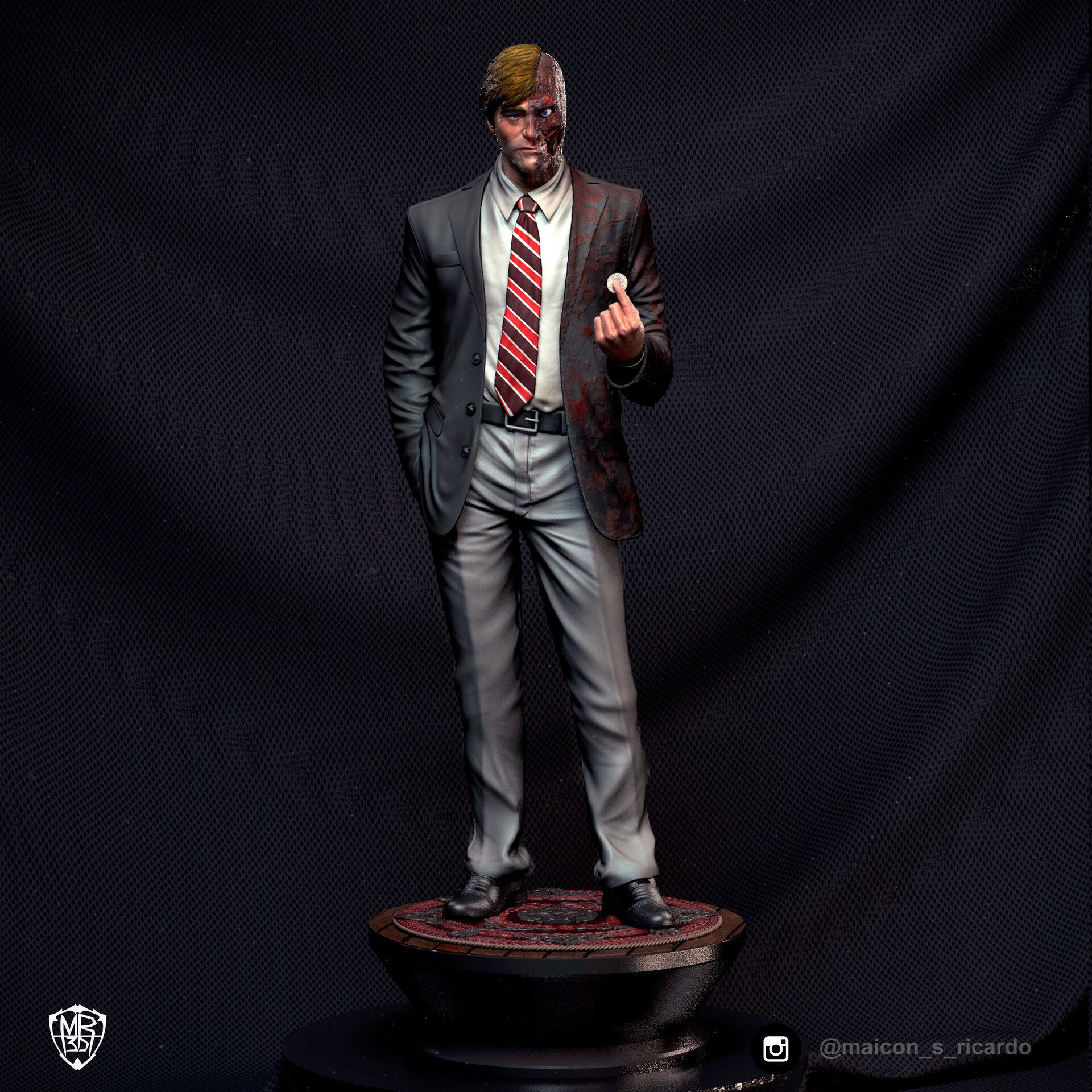 Two-Face TDK 3D model 3D printable | CGTrader