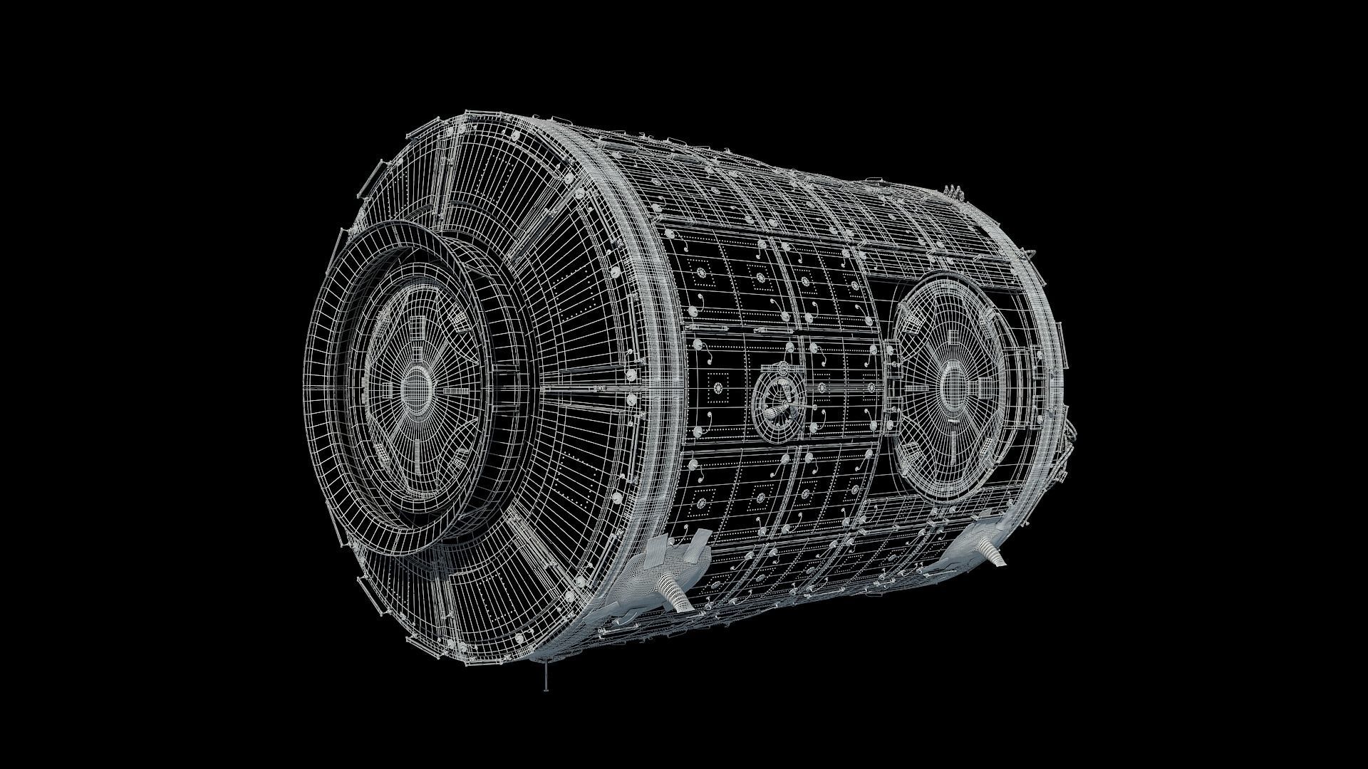 High quality 3D Model Harmony ISS module 3D model | CGTrader