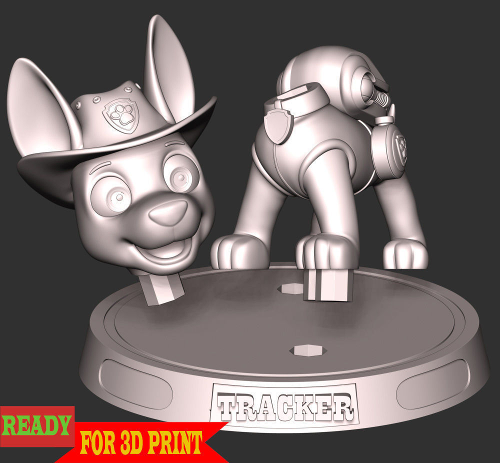Tracker PAW Patrol 3D model 3D printable | CGTrader