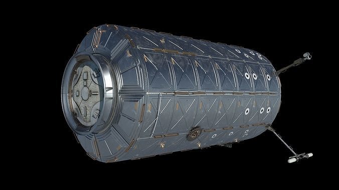 High quality 3D model Destiny ISS module 3D model | CGTrader