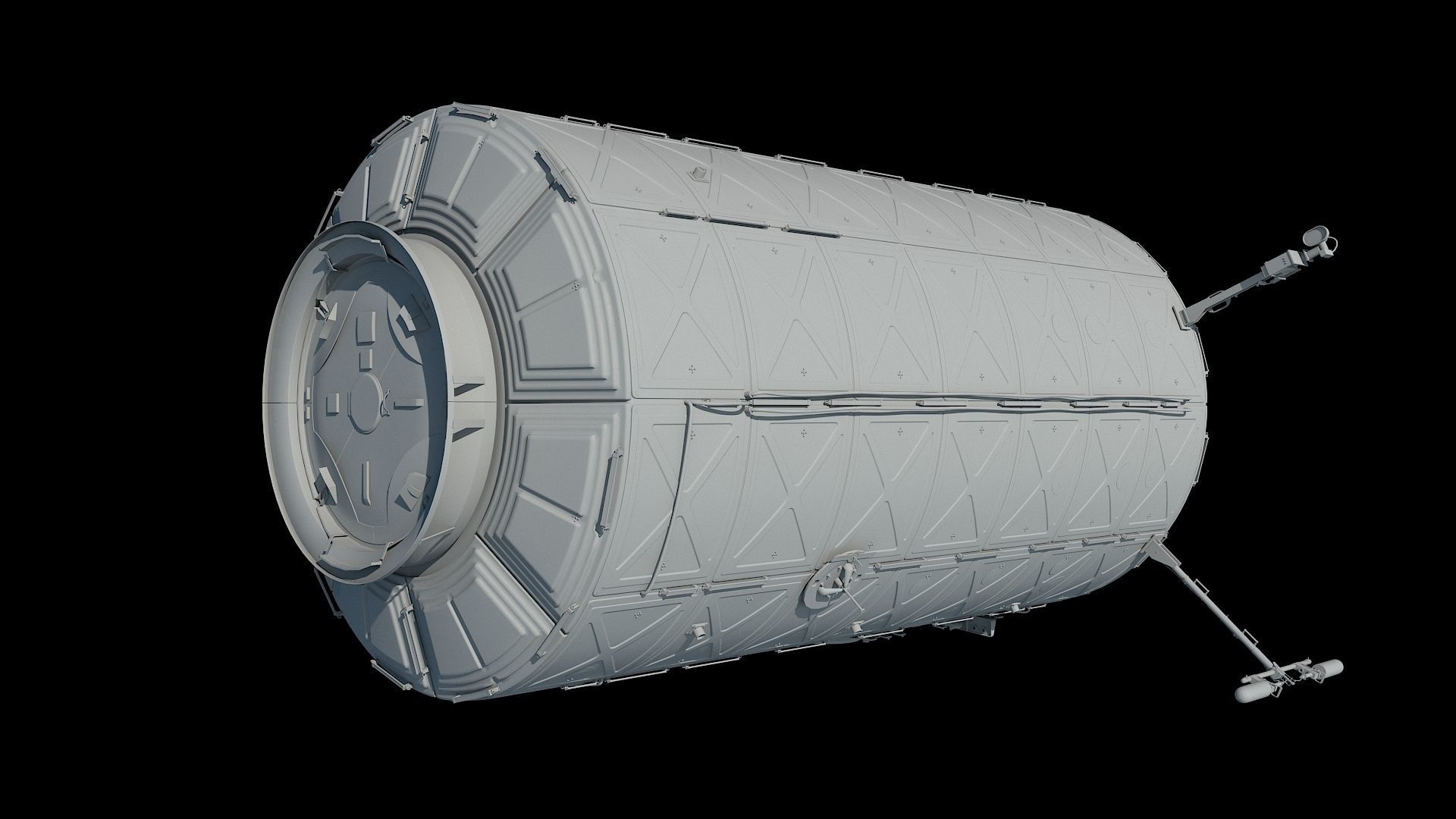 High quality 3D model Destiny ISS module 3D model | CGTrader