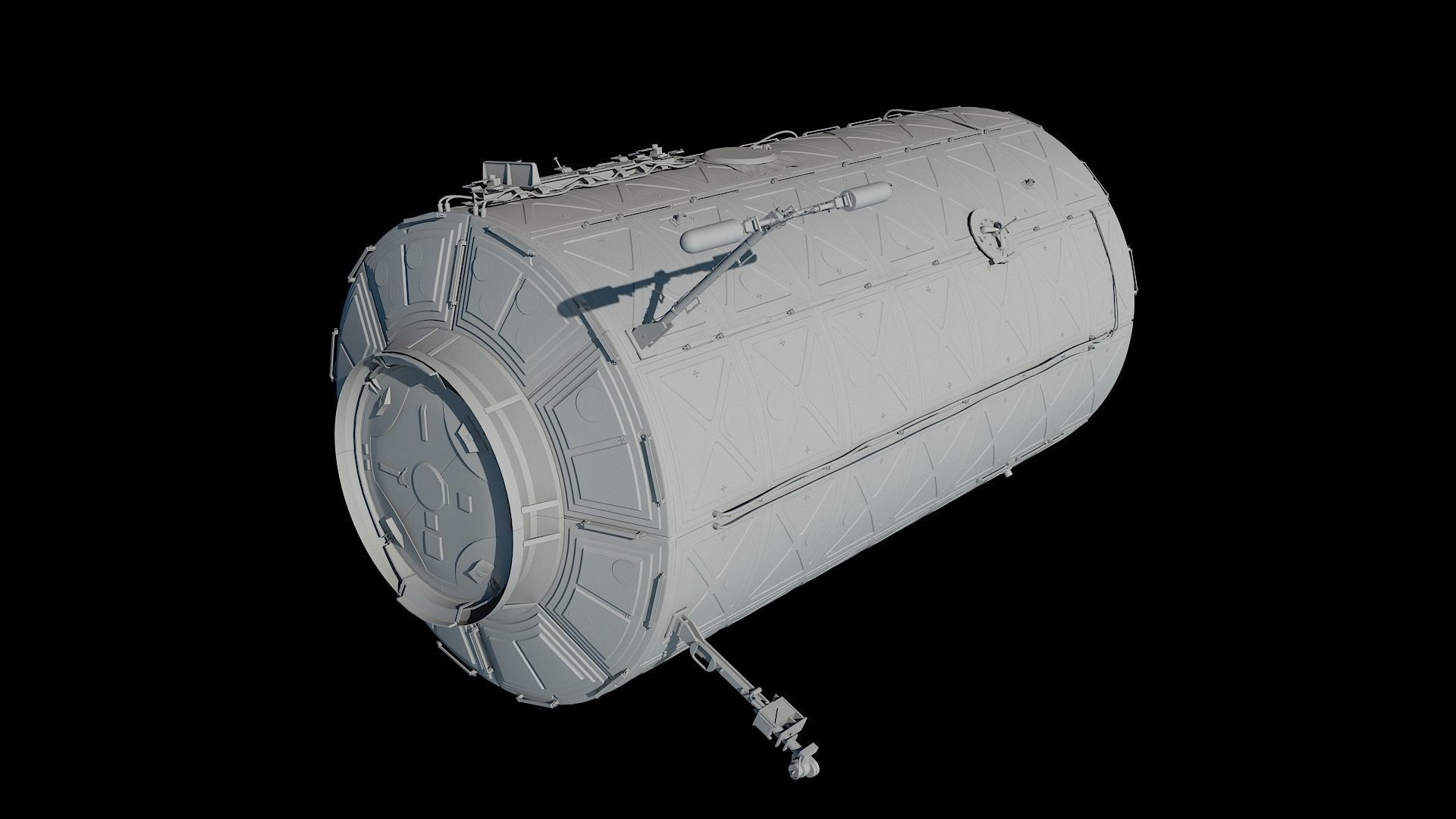 High quality 3D model Destiny ISS module 3D model | CGTrader