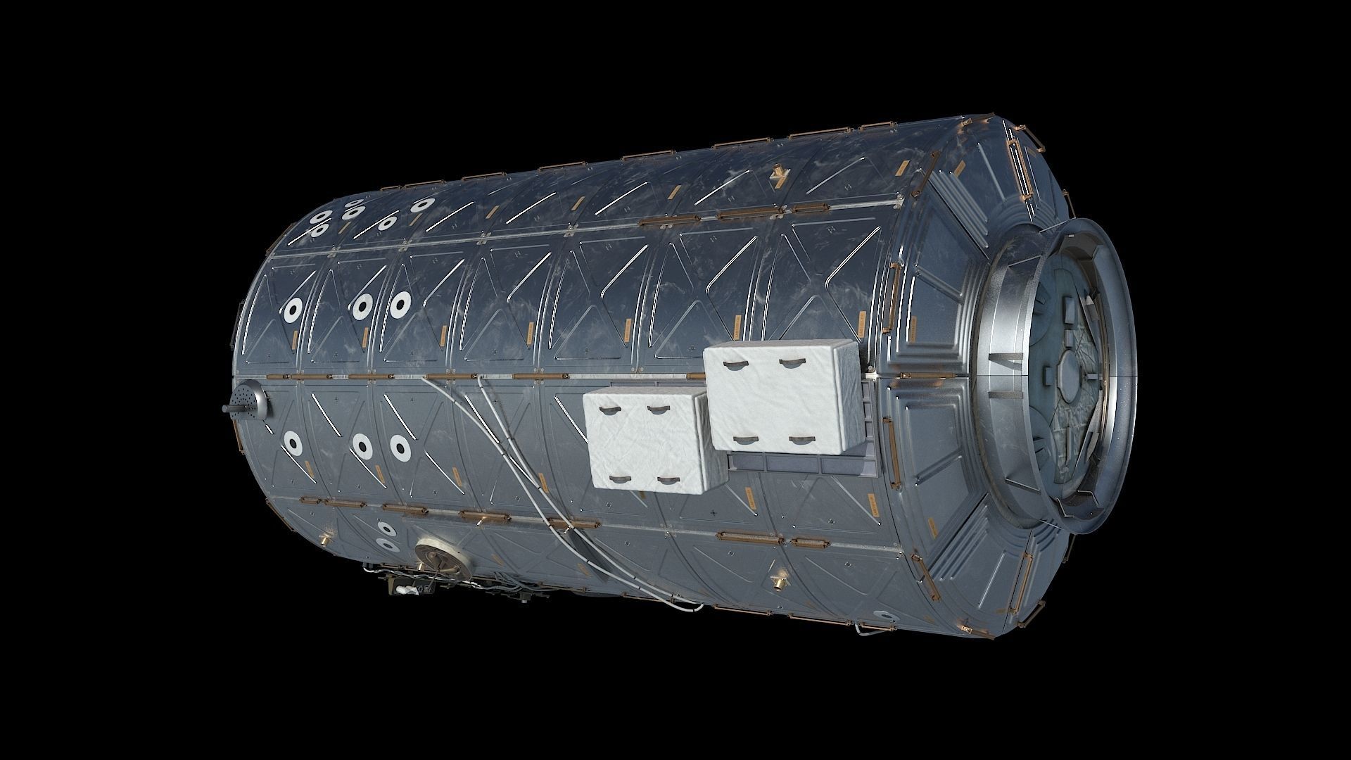 High quality 3D model Destiny ISS module 3D model | CGTrader