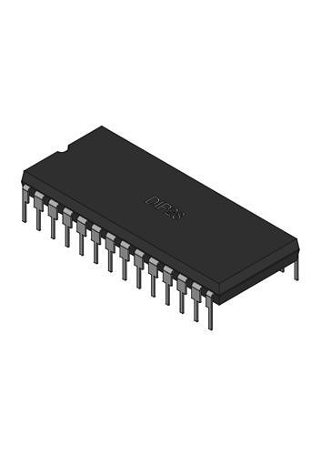 DIP28 600mils IC case 3D model | CGTrader