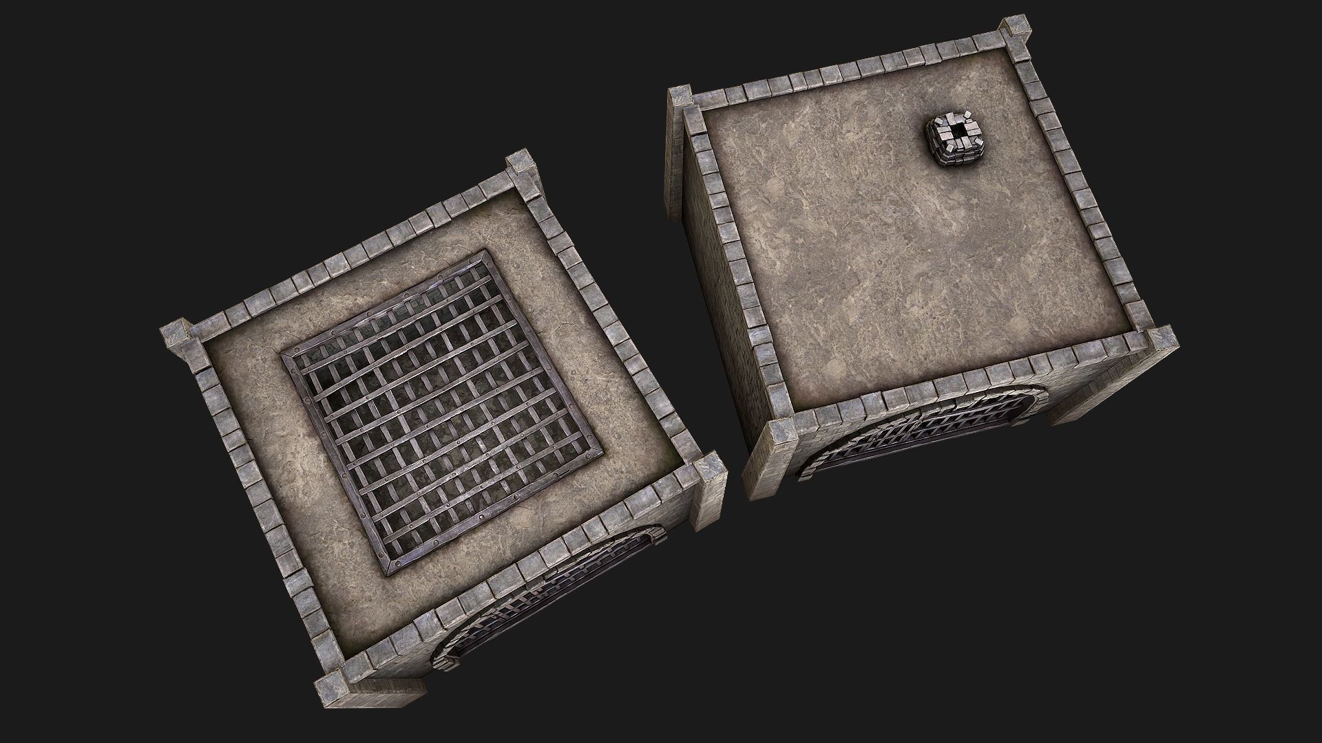 3D model Medieval Dungeon Prison Set VR / AR / low-poly | CGTrader
