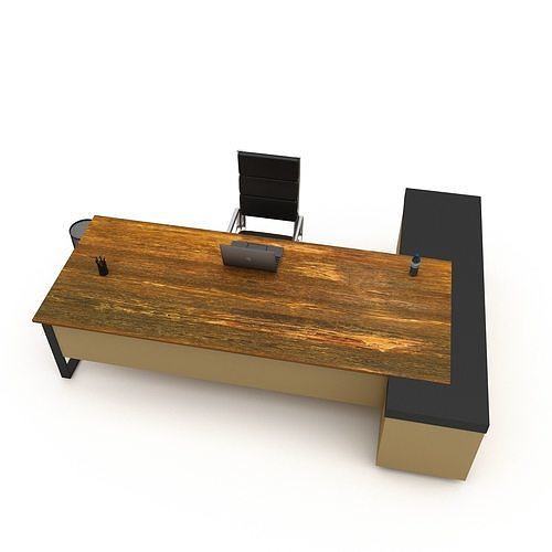 3D model office boss table 01 3D model VR / AR / low-poly | CGTrader