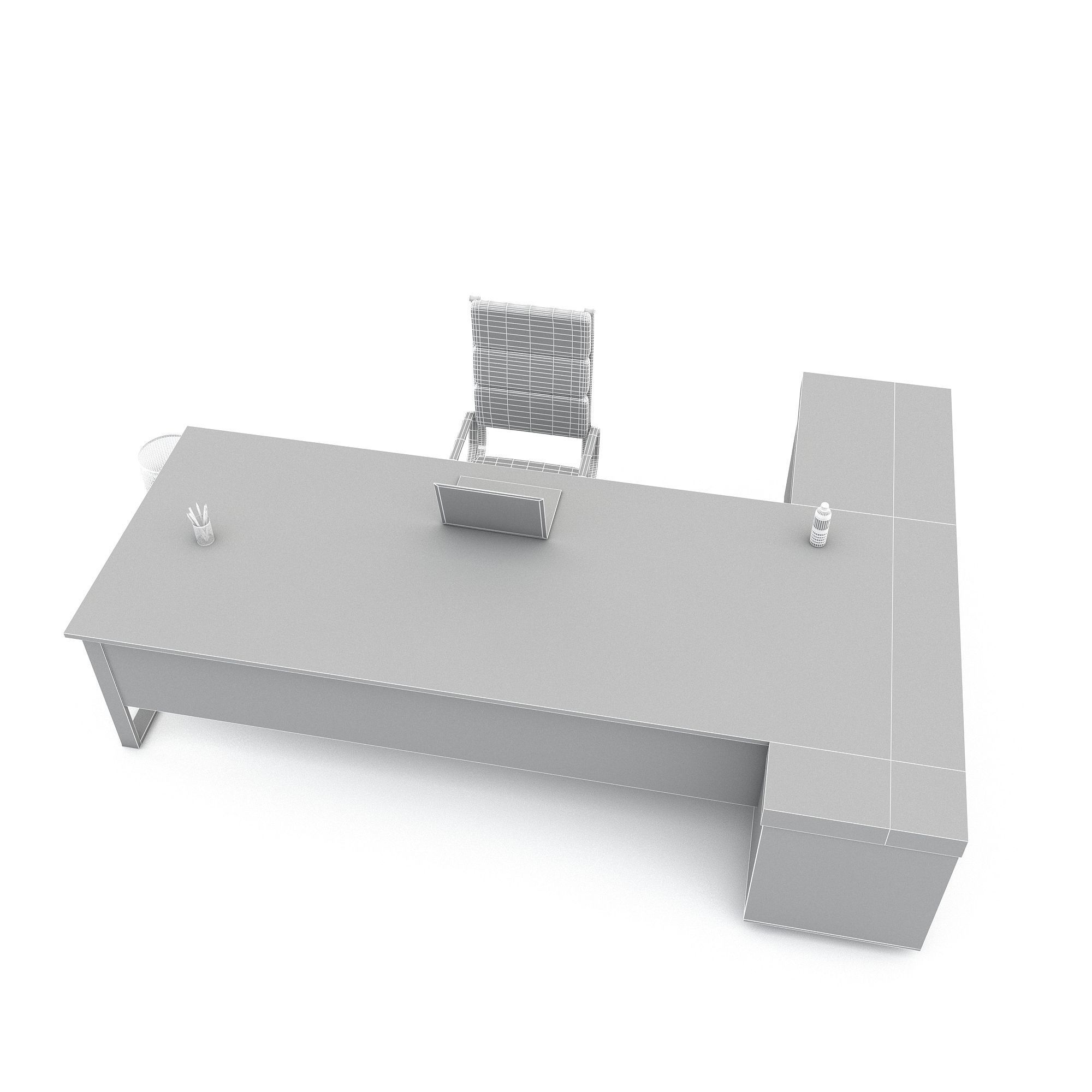 3D model office boss table 01 3D model VR / AR / low-poly | CGTrader