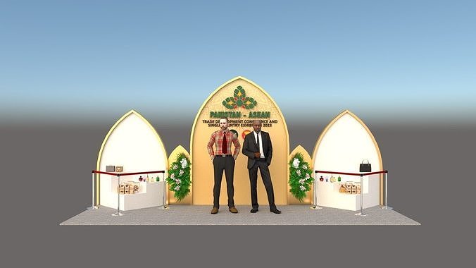 3D model Photobooth Arabic Design VR / AR / low-poly | CGTrader