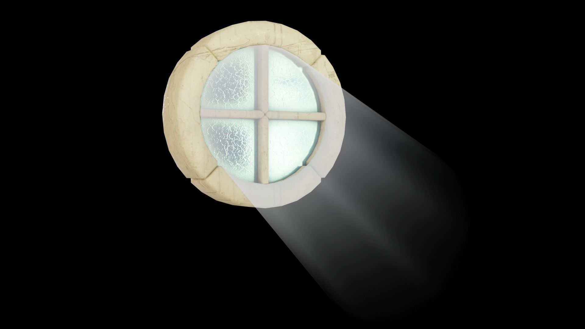 3D model Renaisance Stone Windows With God Rays VR / AR / low-poly ...