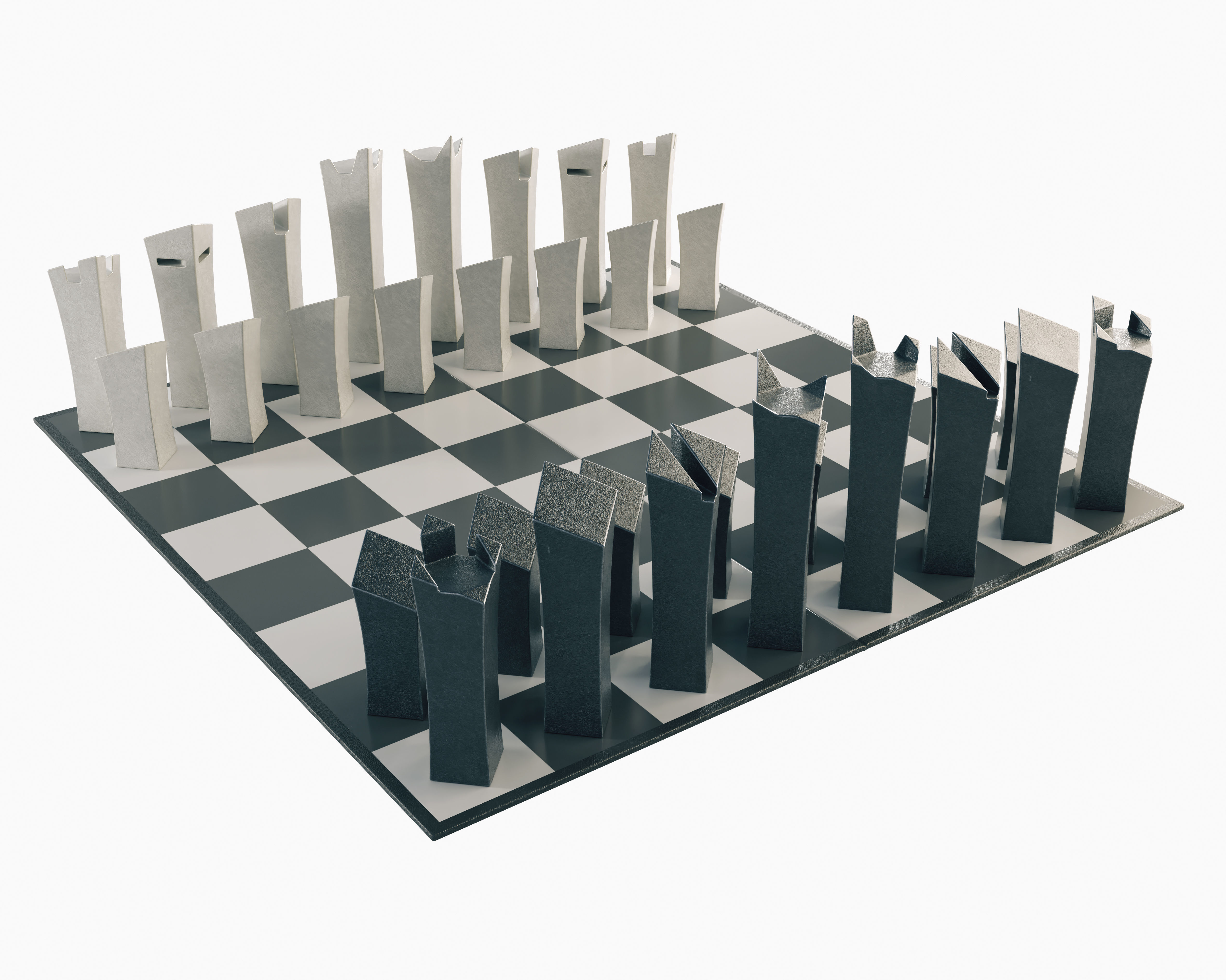 Minimalist Chess Set Concepts 3D model | CGTrader