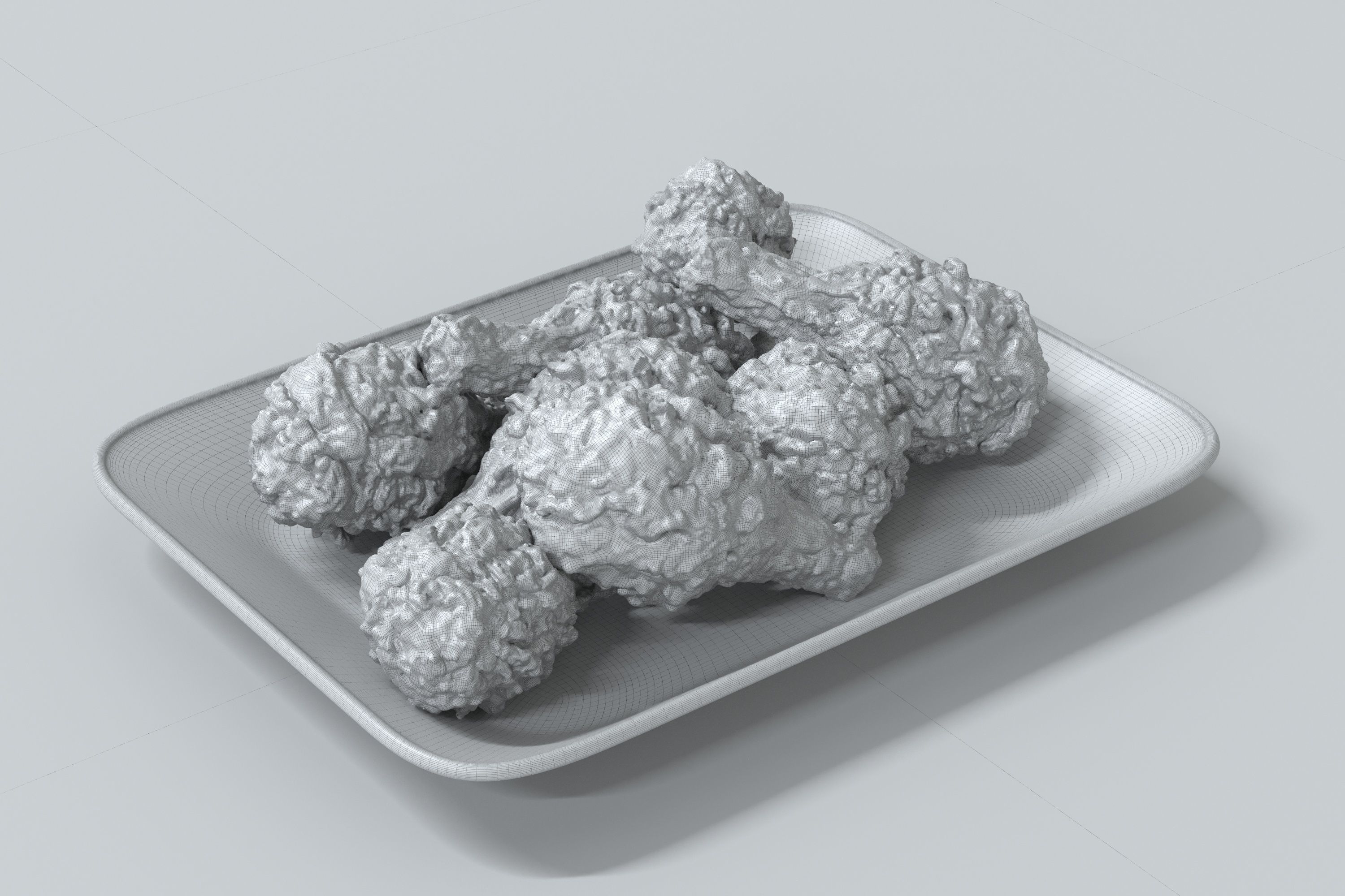 Fried Chicken 3D model | CGTrader