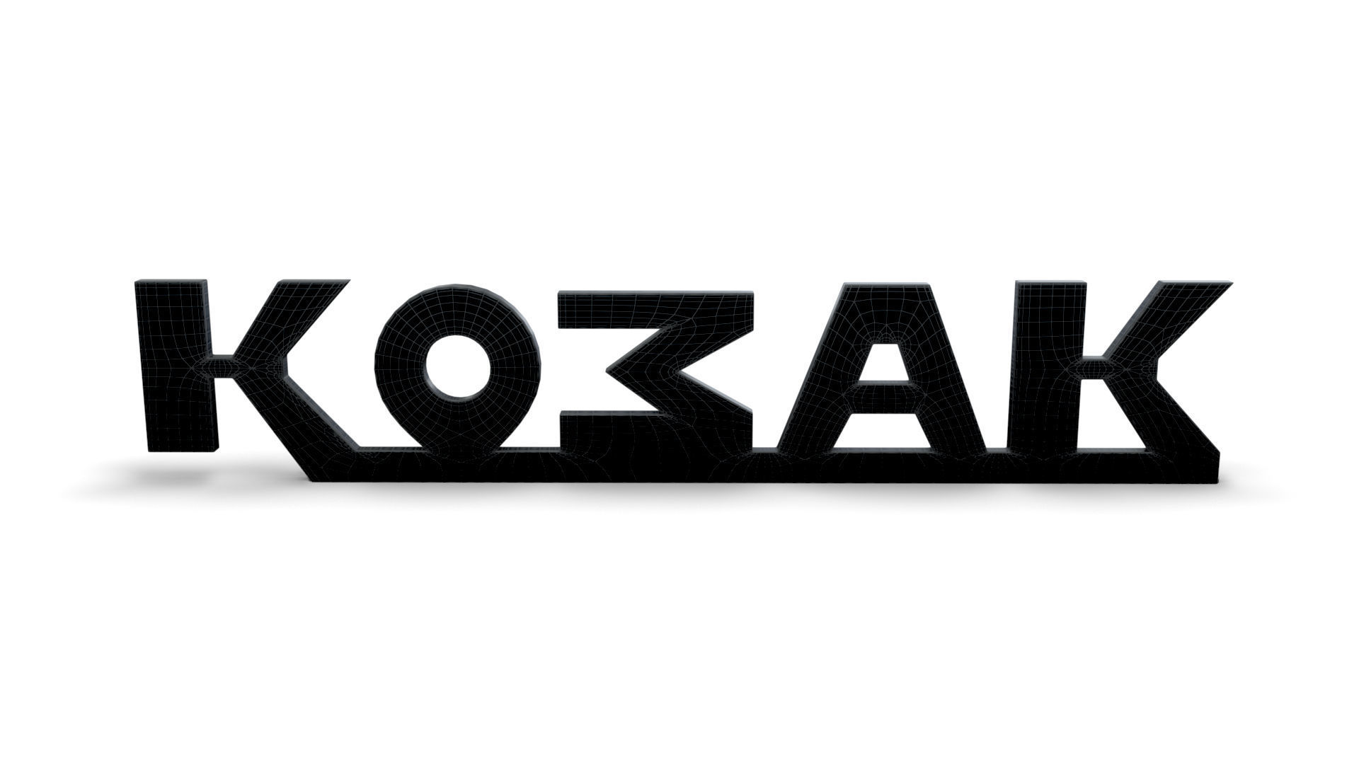 Kozak logo 3D model | CGTrader