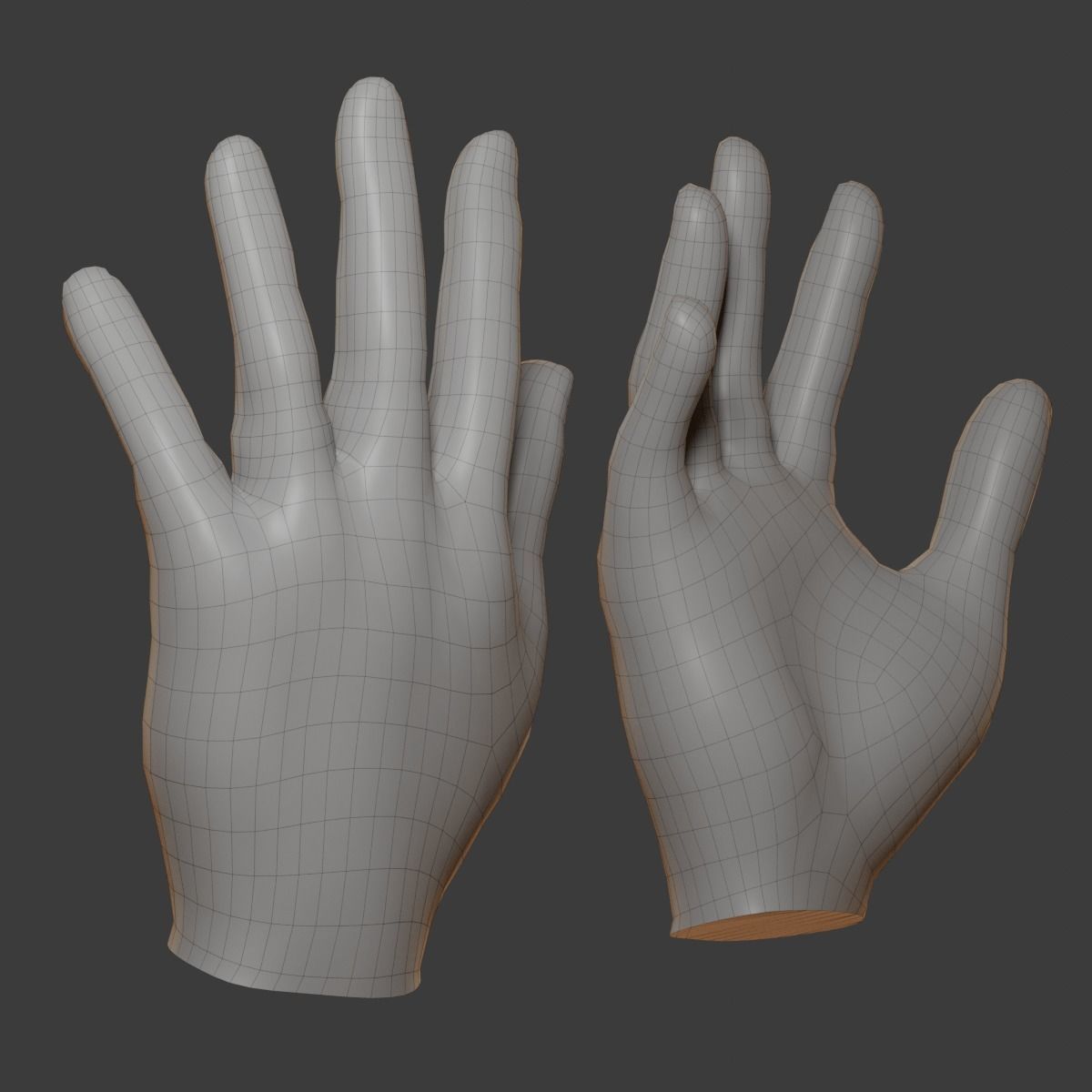 3D model VR Hand Gloves VR / AR / low-poly | CGTrader
