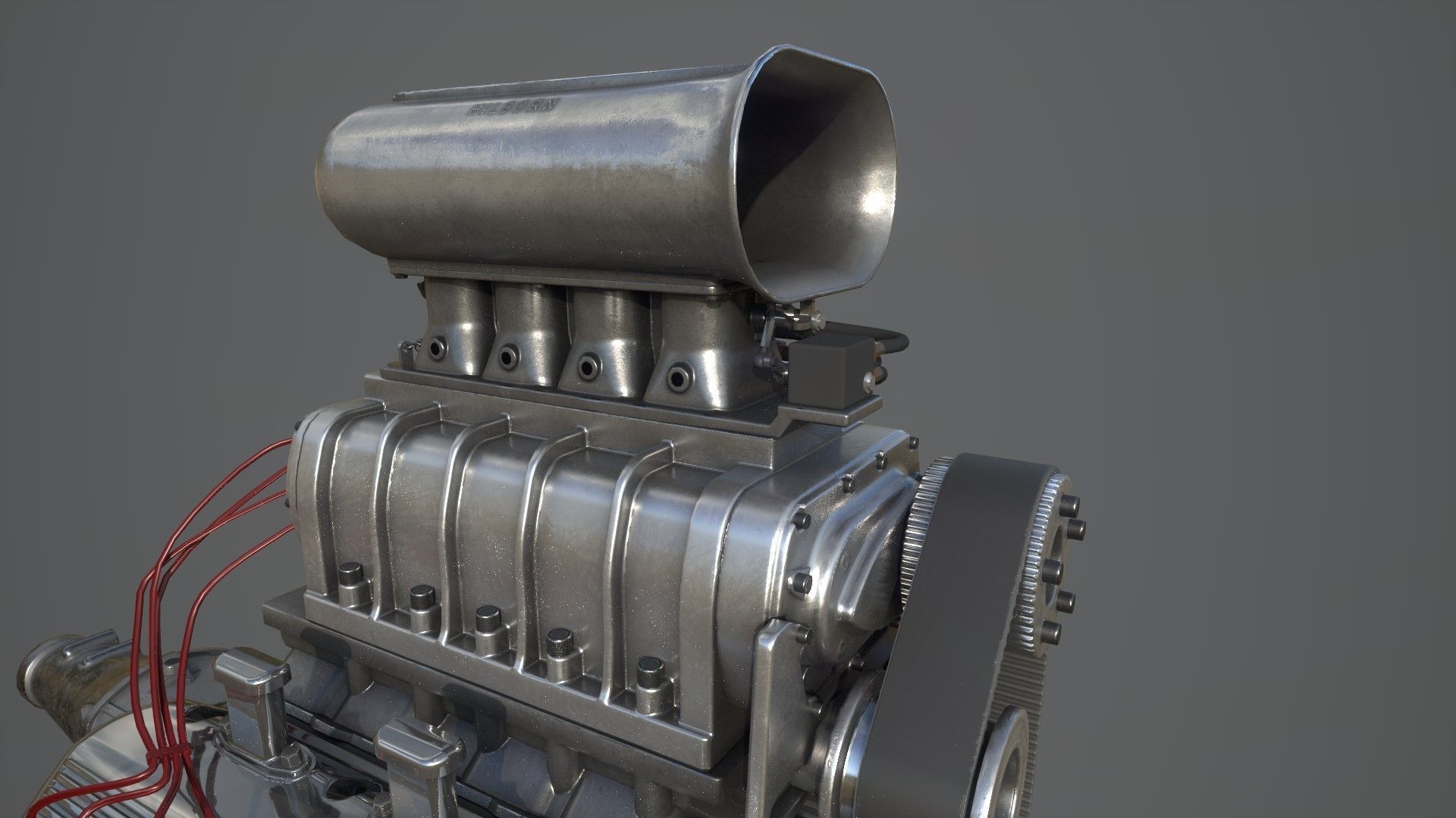 3D model Hemi gasser V8 engine VR / AR / low-poly | CGTrader
