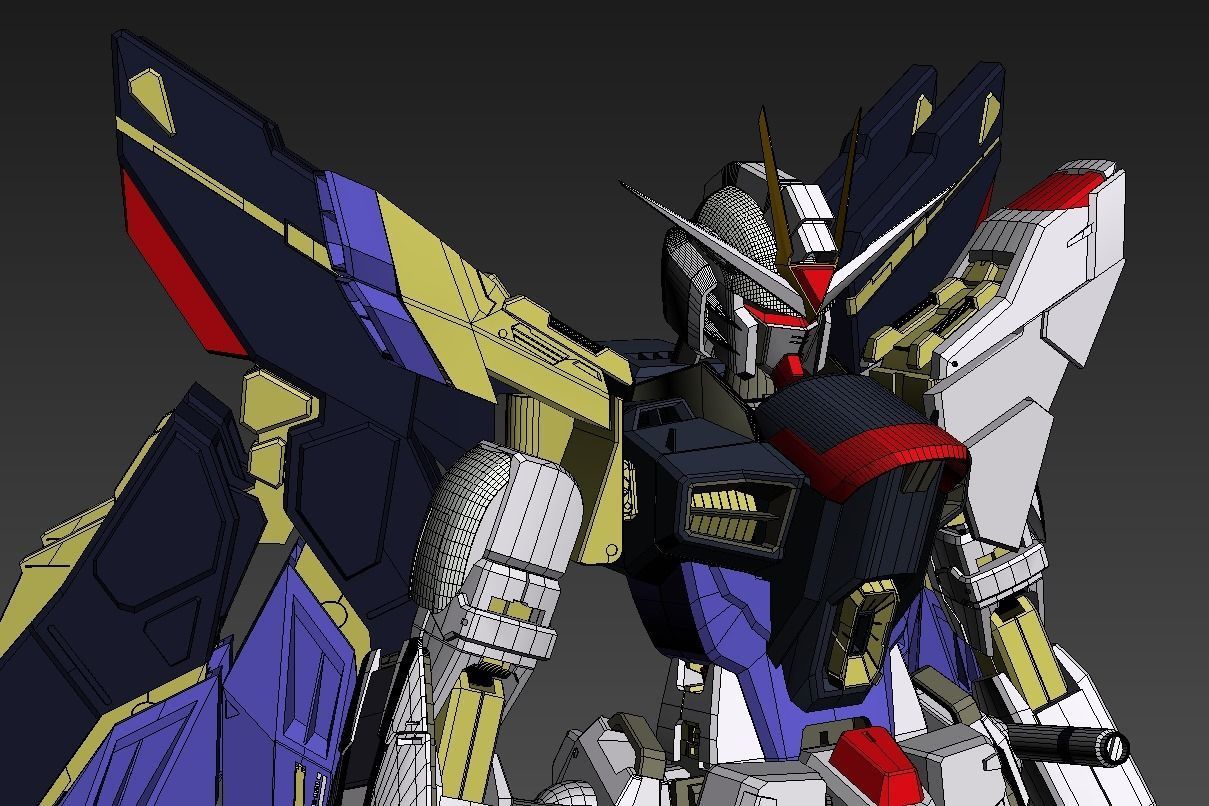 STRIKE FREEDOM GUNDAM 3D model | CGTrader