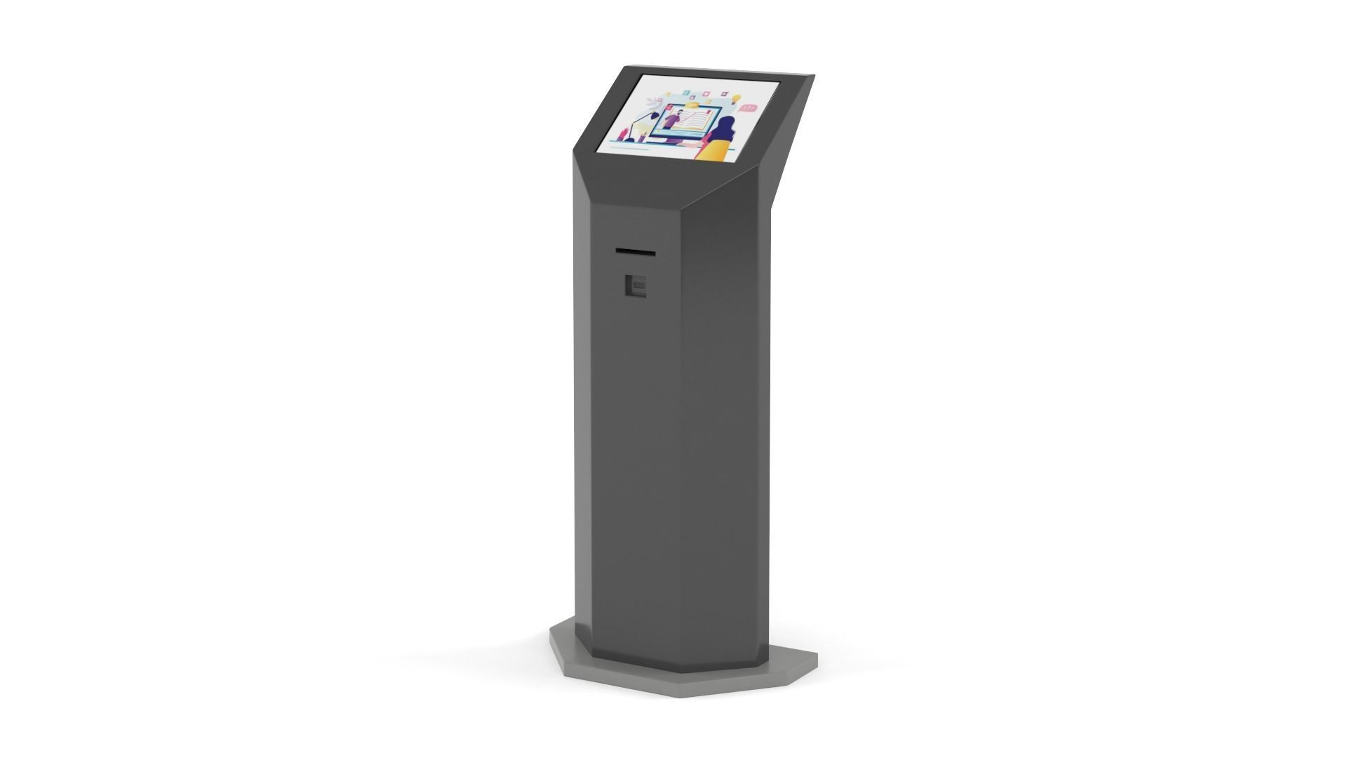 Electronic Kiosk 3D model | CGTrader