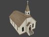 3D model Low Poly Old Church With Interior VR / AR / low-poly | CGTrader