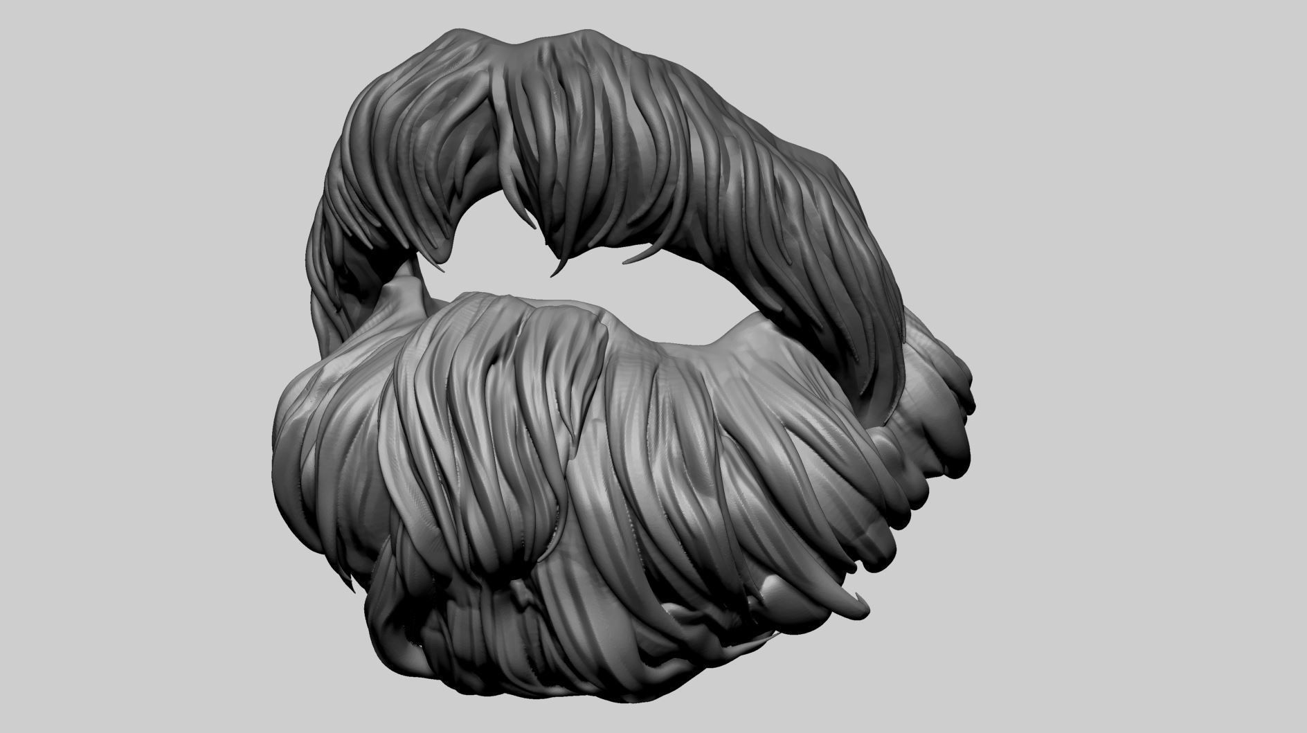 Mustache and Goatee 3D model | CGTrader