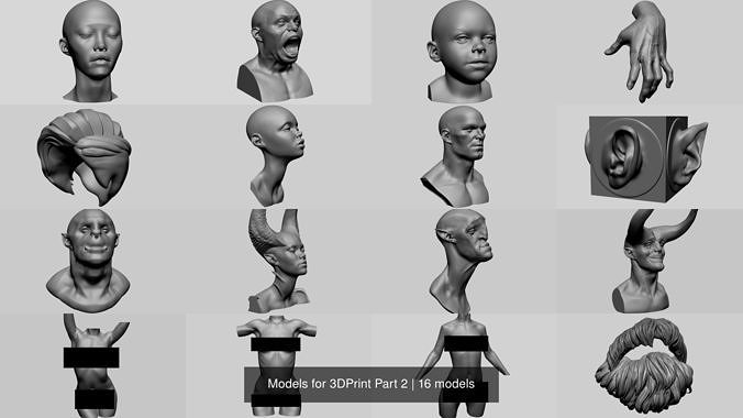 Models for 3DPrint Part 2 3D Model Collection | CGTrader