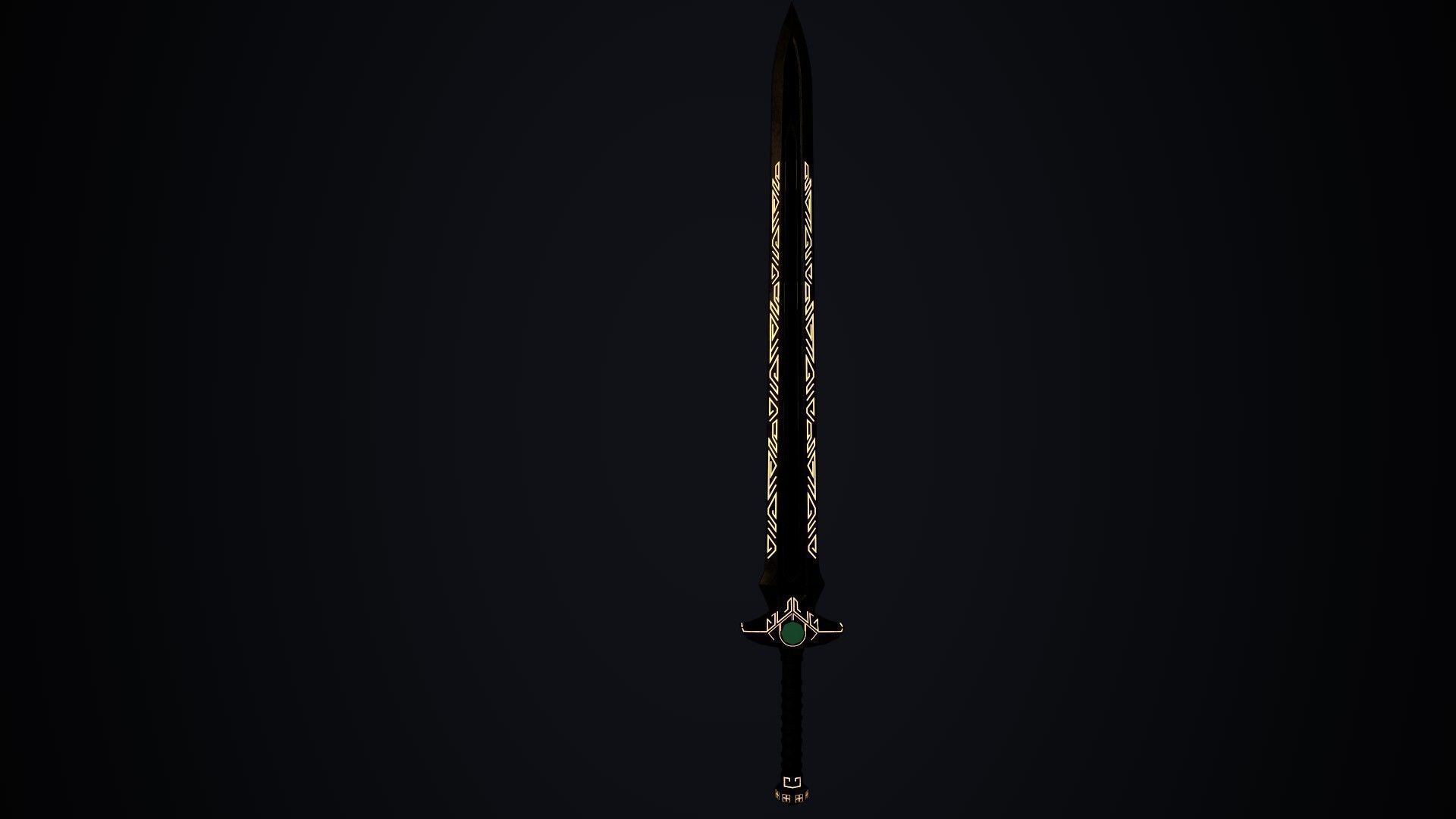 3D model Dwarven Sword VR / AR / low-poly | CGTrader