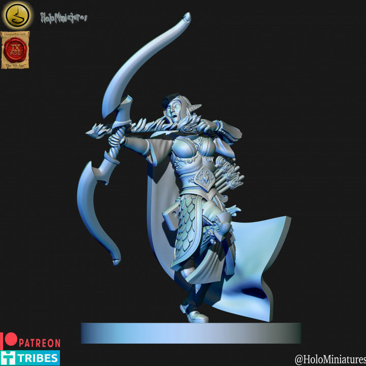 Highborn elves sisters unit 3D model 3D printable | CGTrader