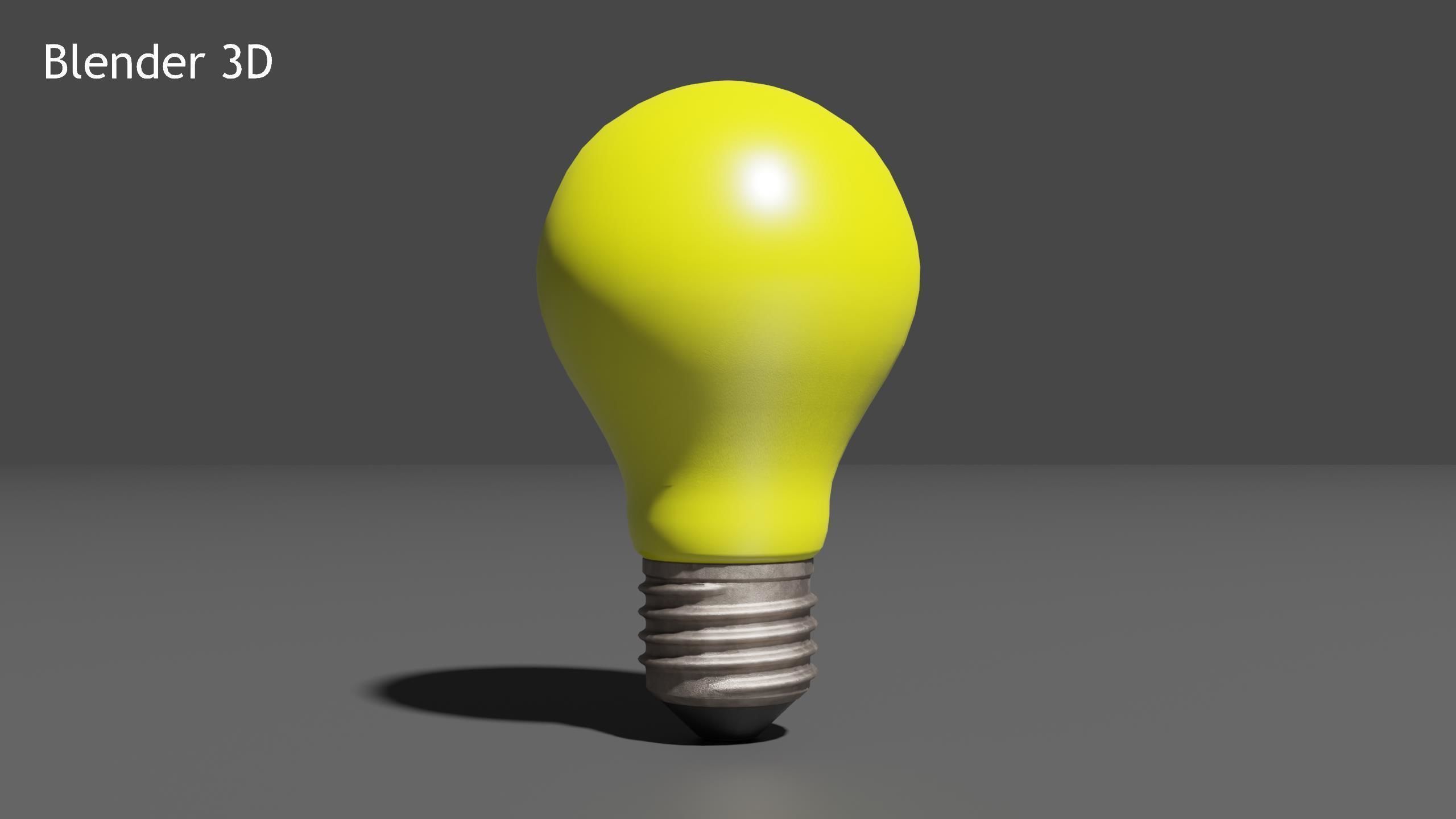 3D model Realistic Color Lightbulb VR / AR / low-poly | CGTrader