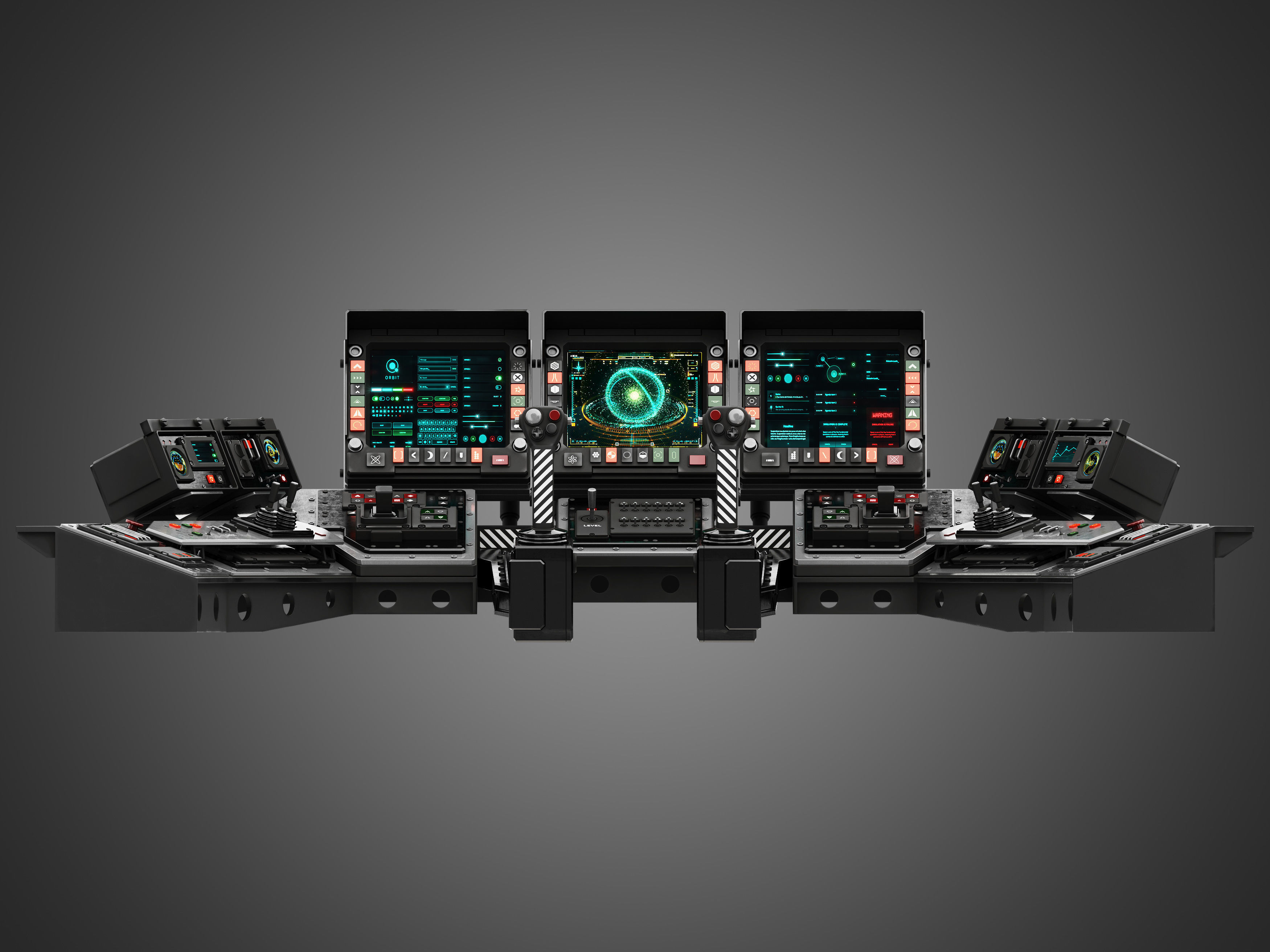 Spaceship control panel 3D model | CGTrader