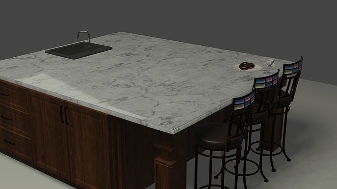 Kitchen Island 3D model | CGTrader