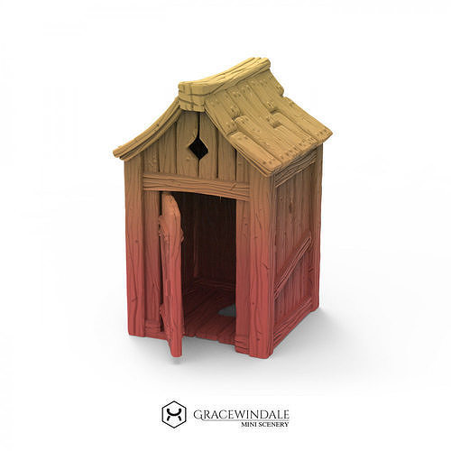 Outhouse by Gracewindale free 3D model 3D printable | CGTrader