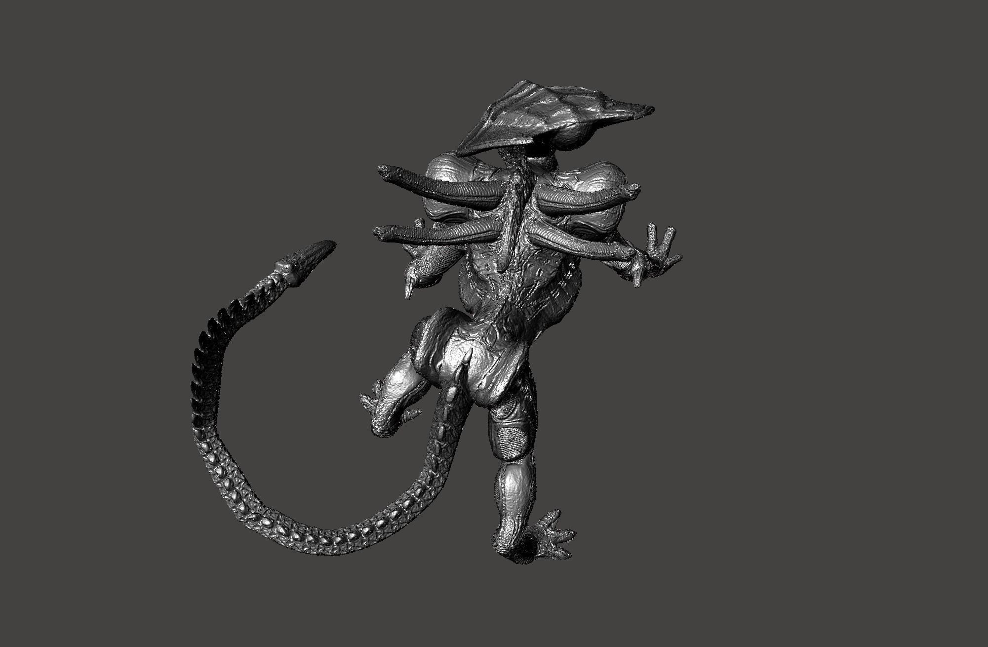 Alien Xenomorph Crusher Aliens Colonial Marines Hi-Poly STL mesh 3D ...