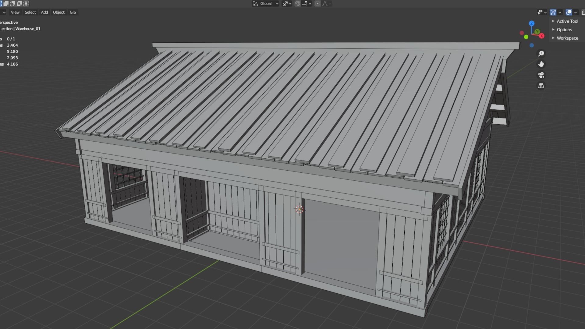 3D model Japanese Warehouse VR / AR / low-poly | CGTrader