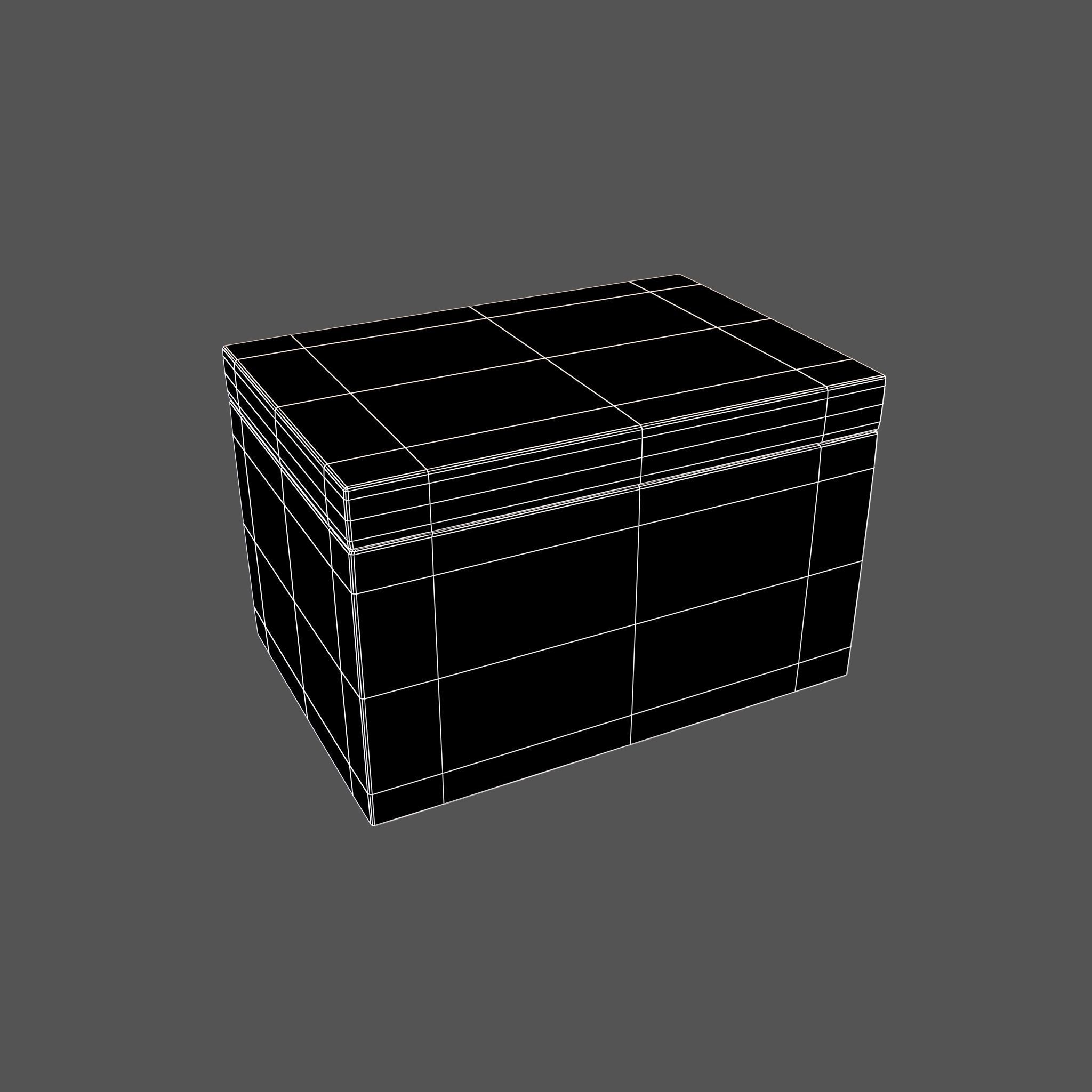 3D model Styrofoam Box v1 001 VR / AR / low-poly | CGTrader