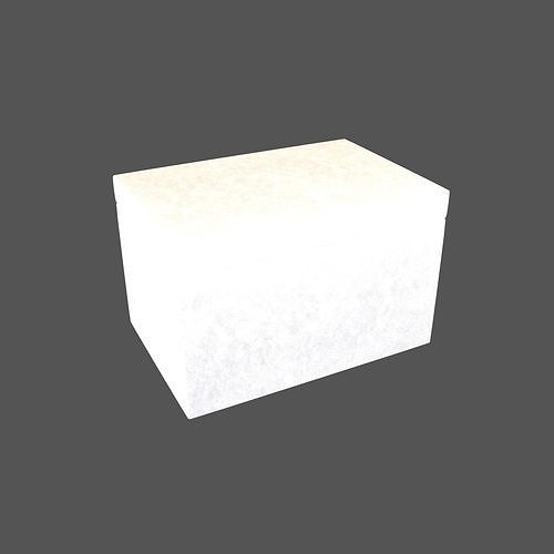 3D model Styrofoam Box v1 002 VR / AR / low-poly | CGTrader