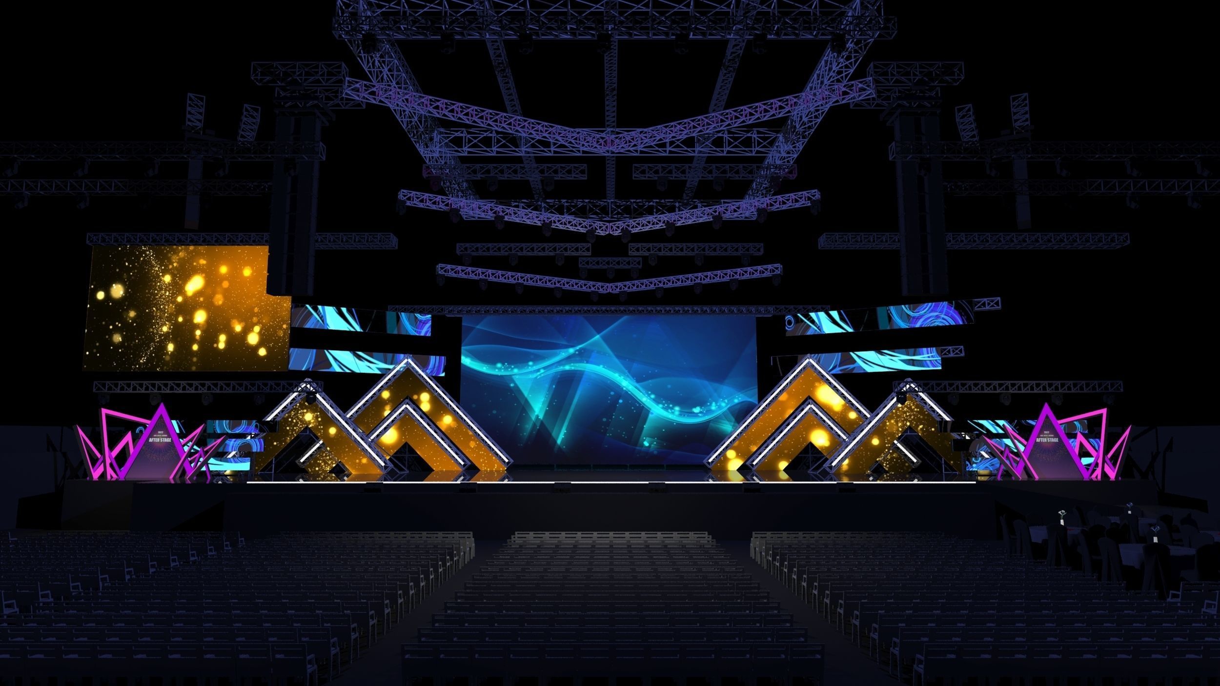 Stage Design 3D model | CGTrader