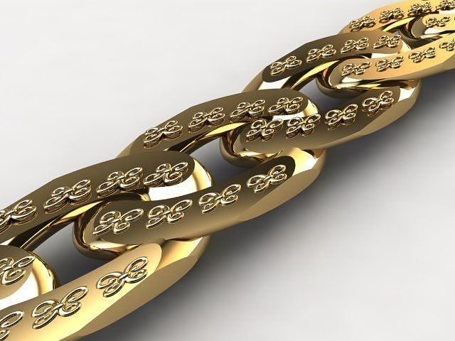 CUBAN LOCK AND NECKLACE 3D model 3D printable | CGTrader