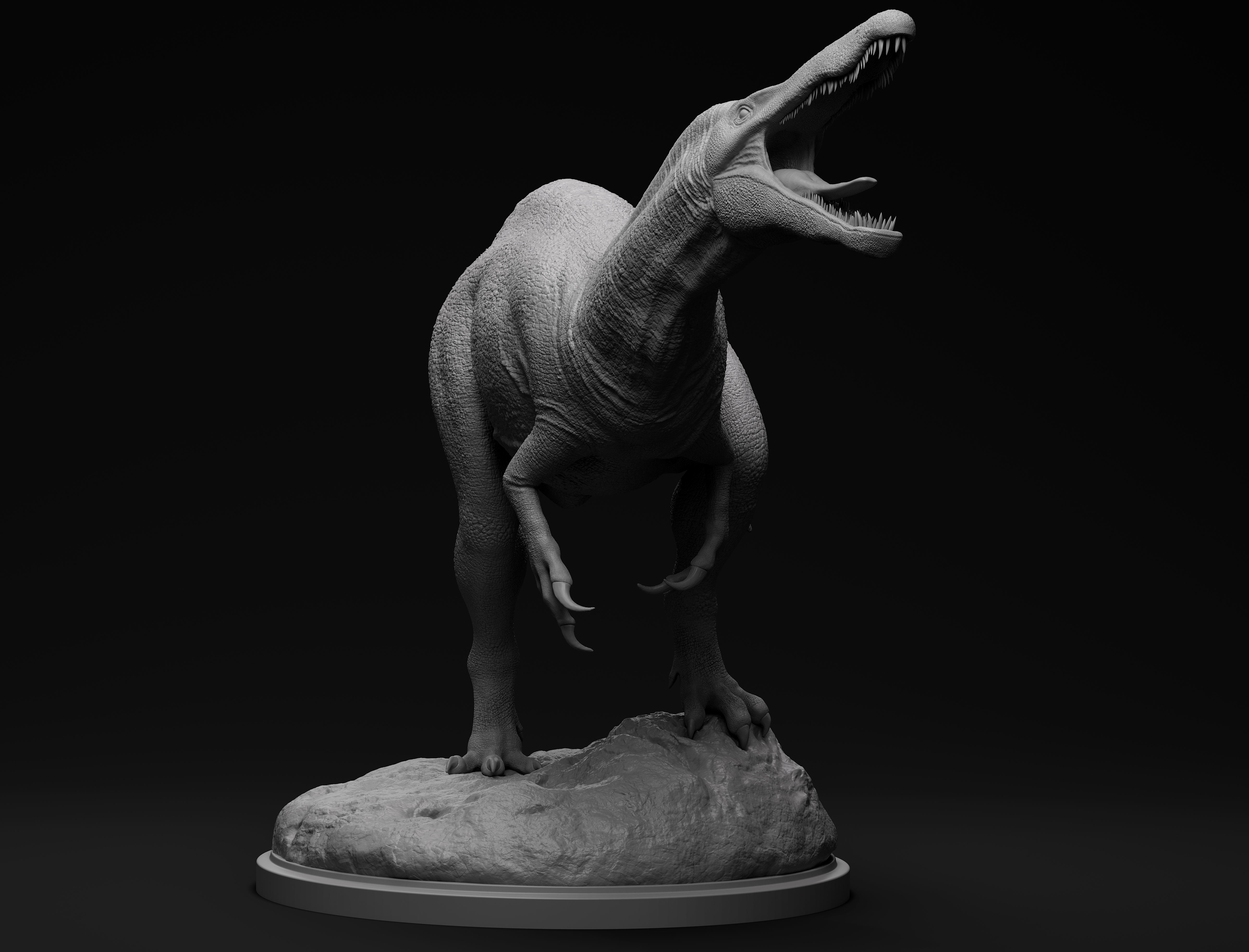 Dinosaur Suchomimus Statue 3D model 3D printable | CGTrader