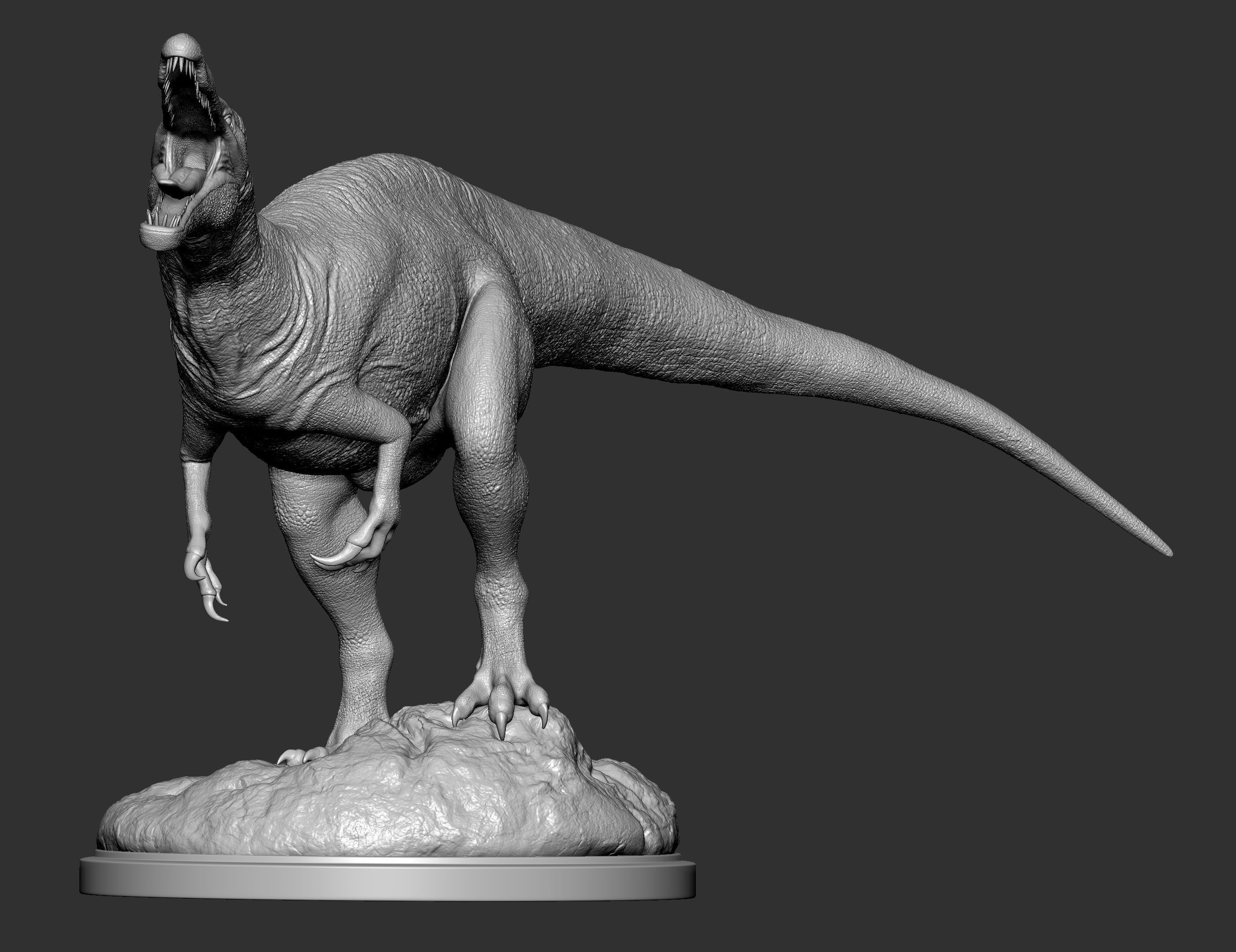 Dinosaur Suchomimus Statue 3D model 3D printable | CGTrader