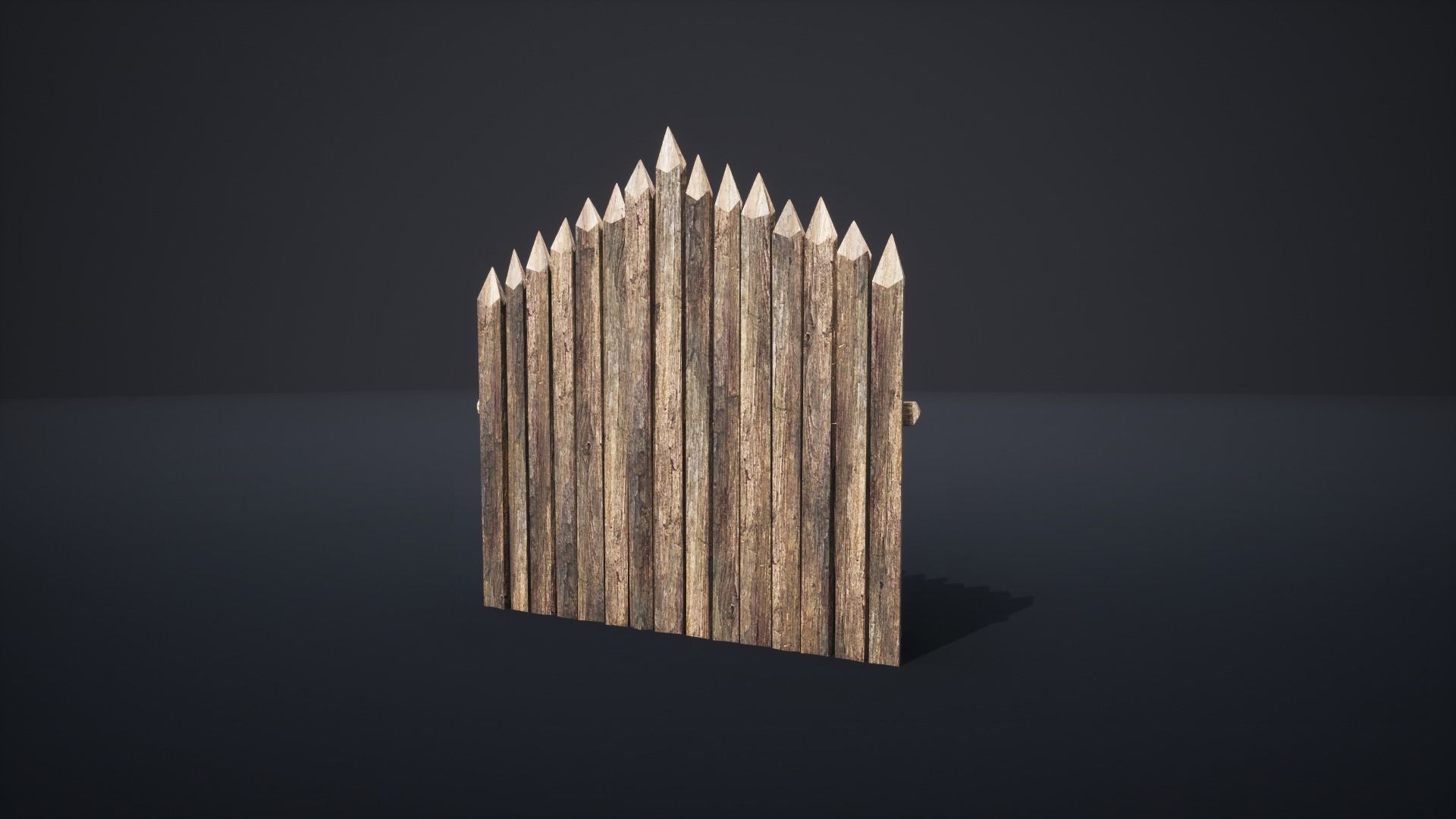 3D model PALISADE BARRIER BARRICADE FENCE WALL VILLAGE FORT COLLECTION ...