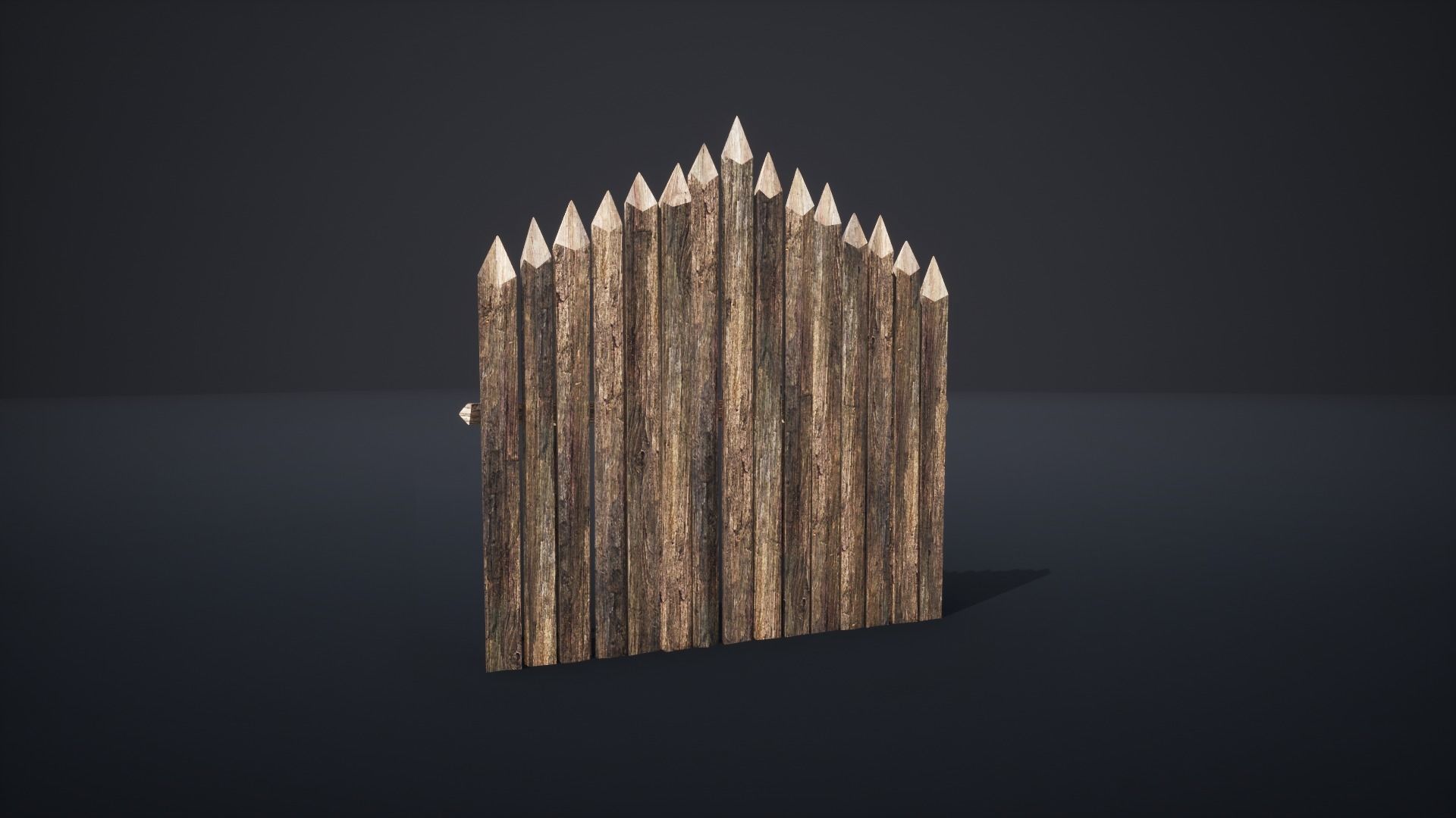 3D model PALISADE BARRIER BARRICADE FENCE WALL VILLAGE FORT COLLECTION ...