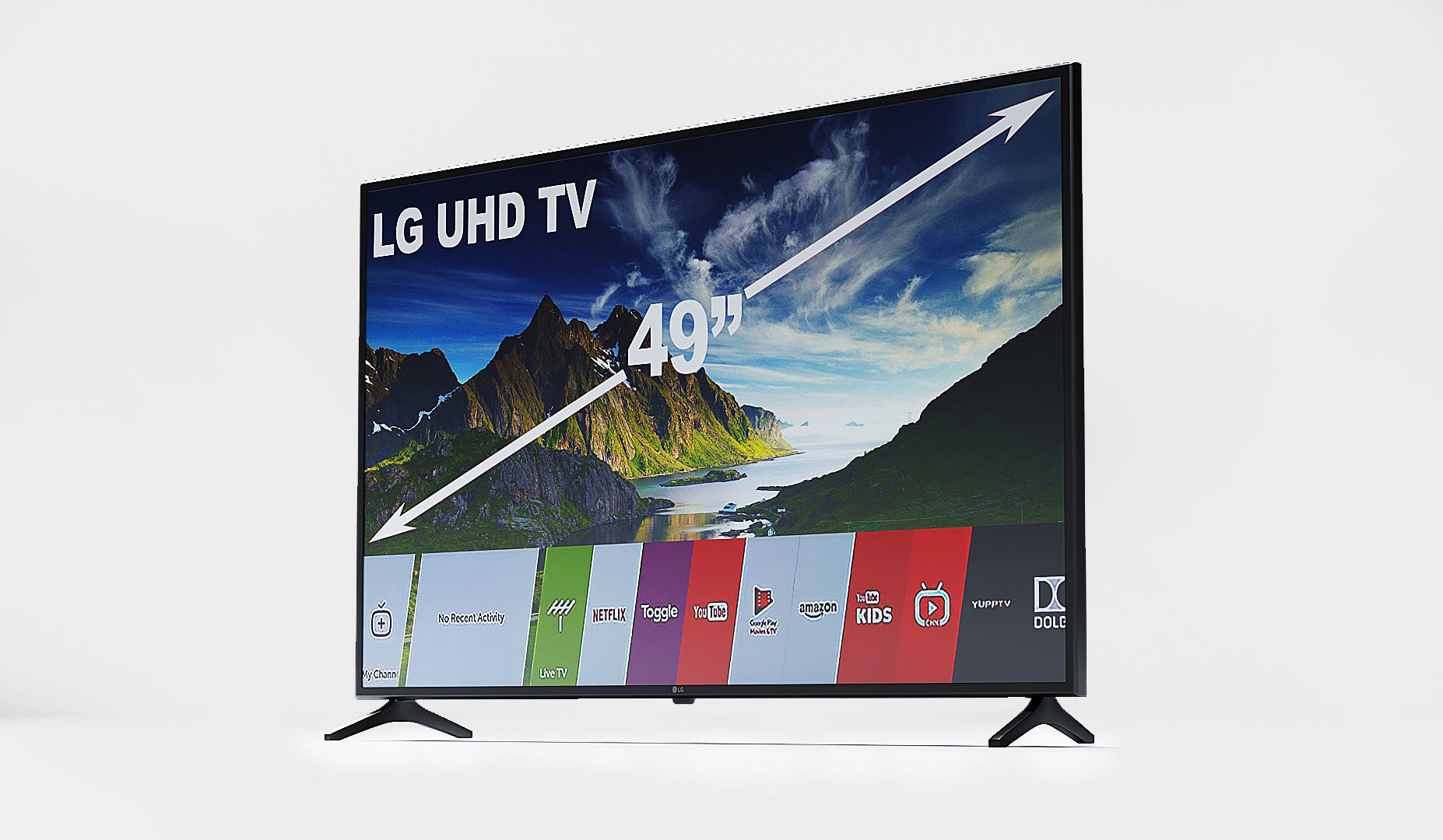 3D model LG 49 Inch Class 4K HDR Smart LED TV VR / AR / low-poly | CGTrader