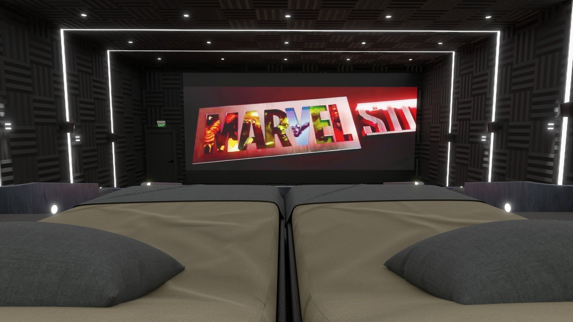 3D model Movie Theater VR / AR / low-poly | CGTrader