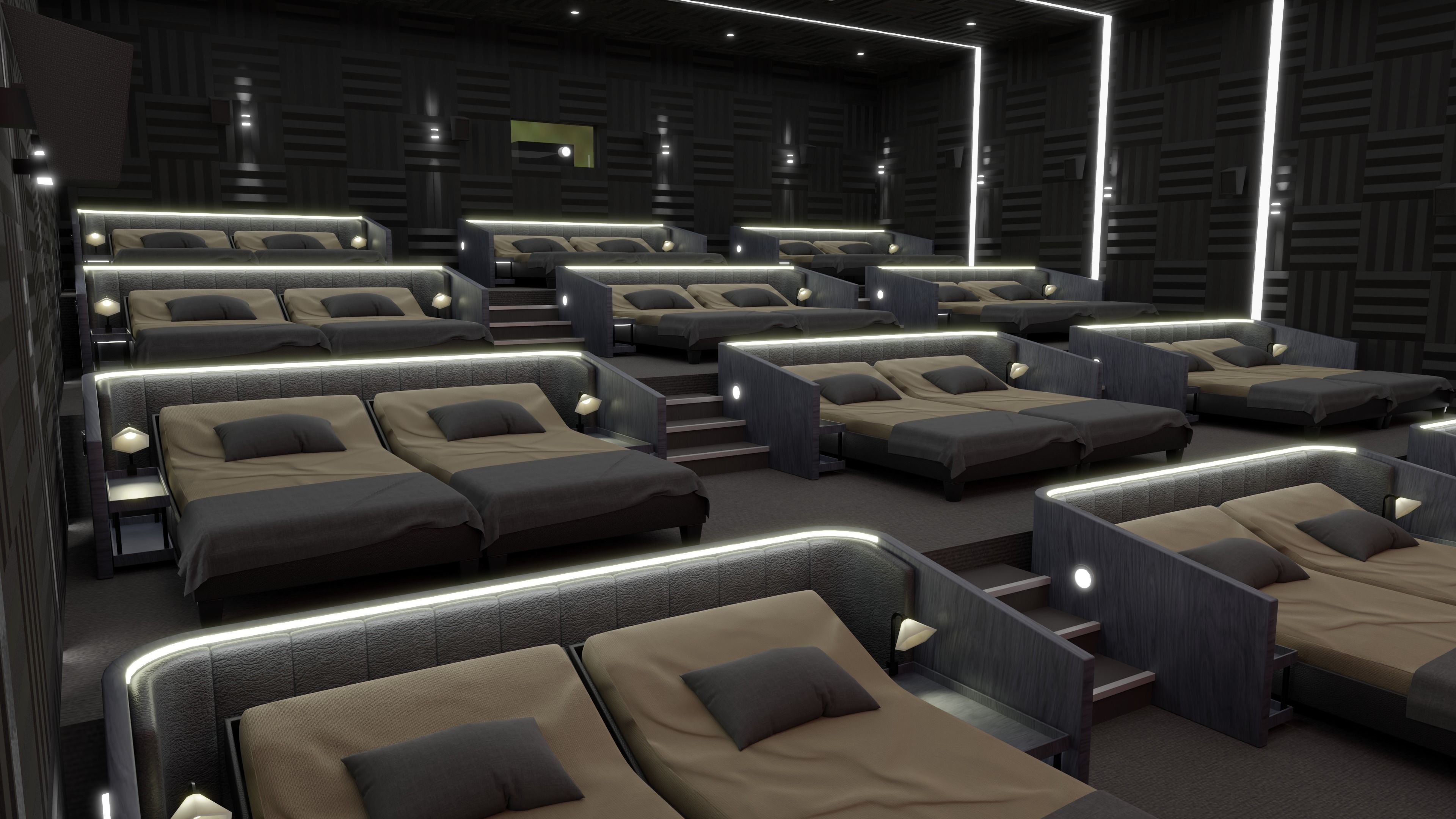 3D model Movie Theater VR / AR / low-poly | CGTrader