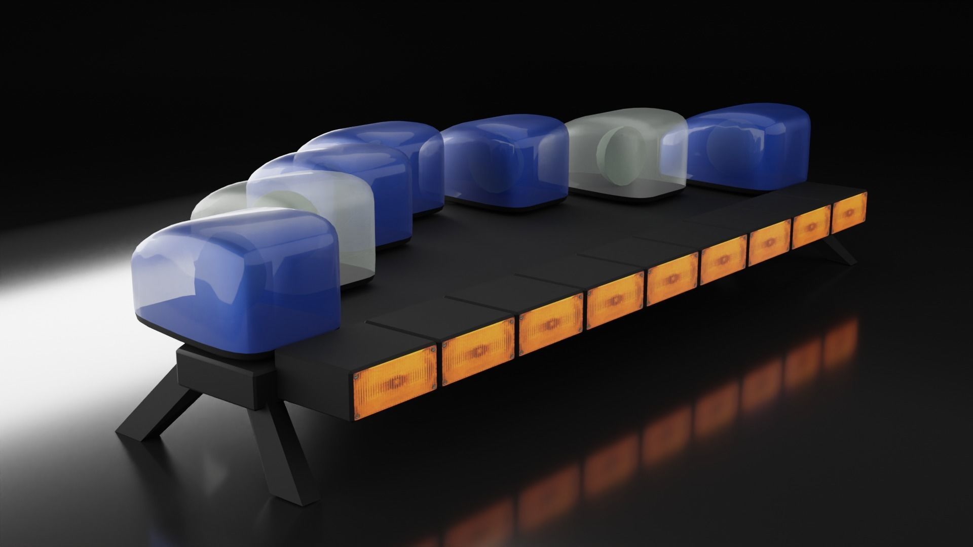 3D model Federal Signal Vector Lightbar VR / AR / low-poly | CGTrader