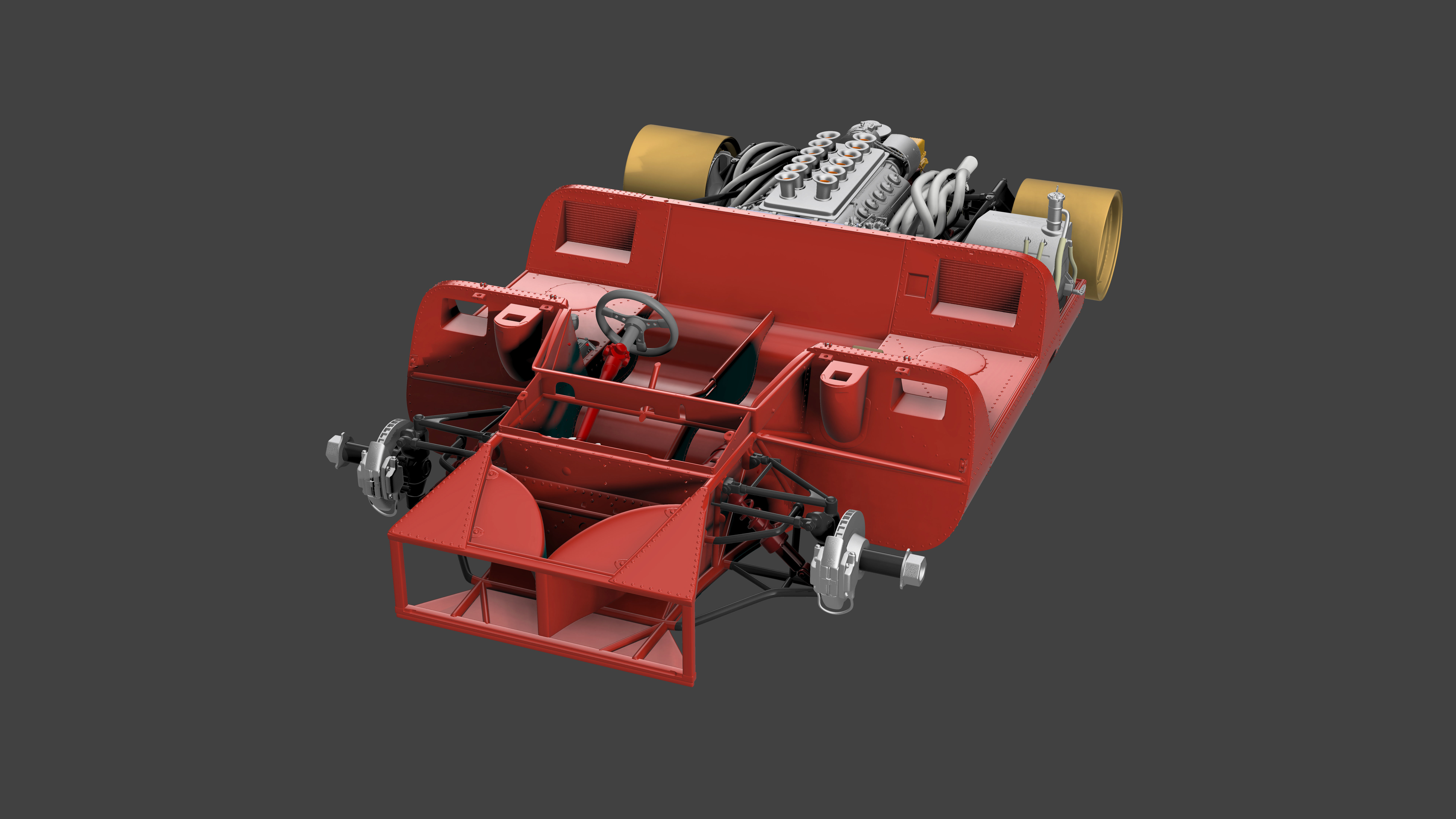 Ferrari 312P Berlinetta Classic - Car Kit 3D model 3D printable | CGTrader