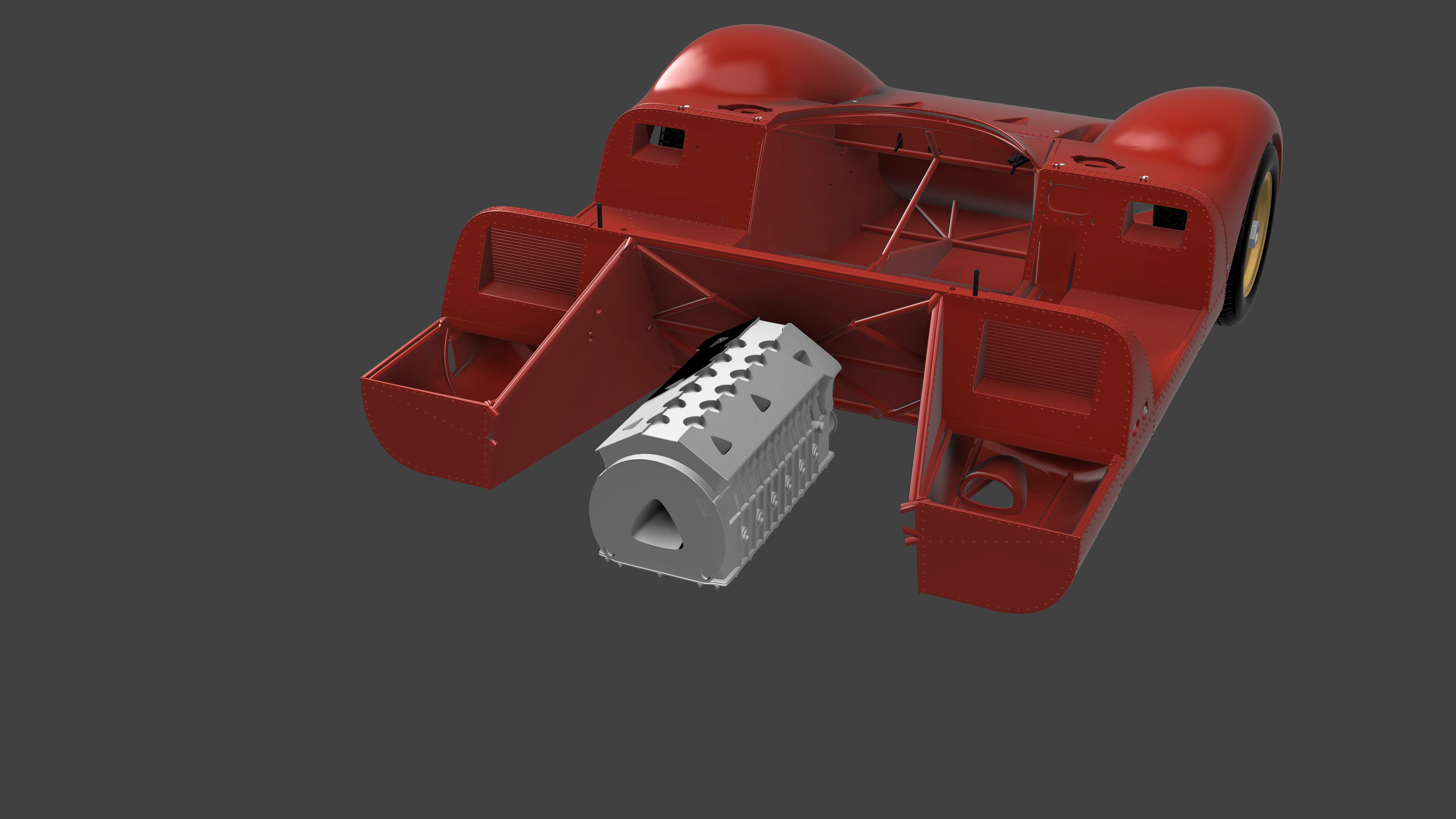 Ferrari 312P Berlinetta Classic - Car Kit 3D model 3D printable | CGTrader