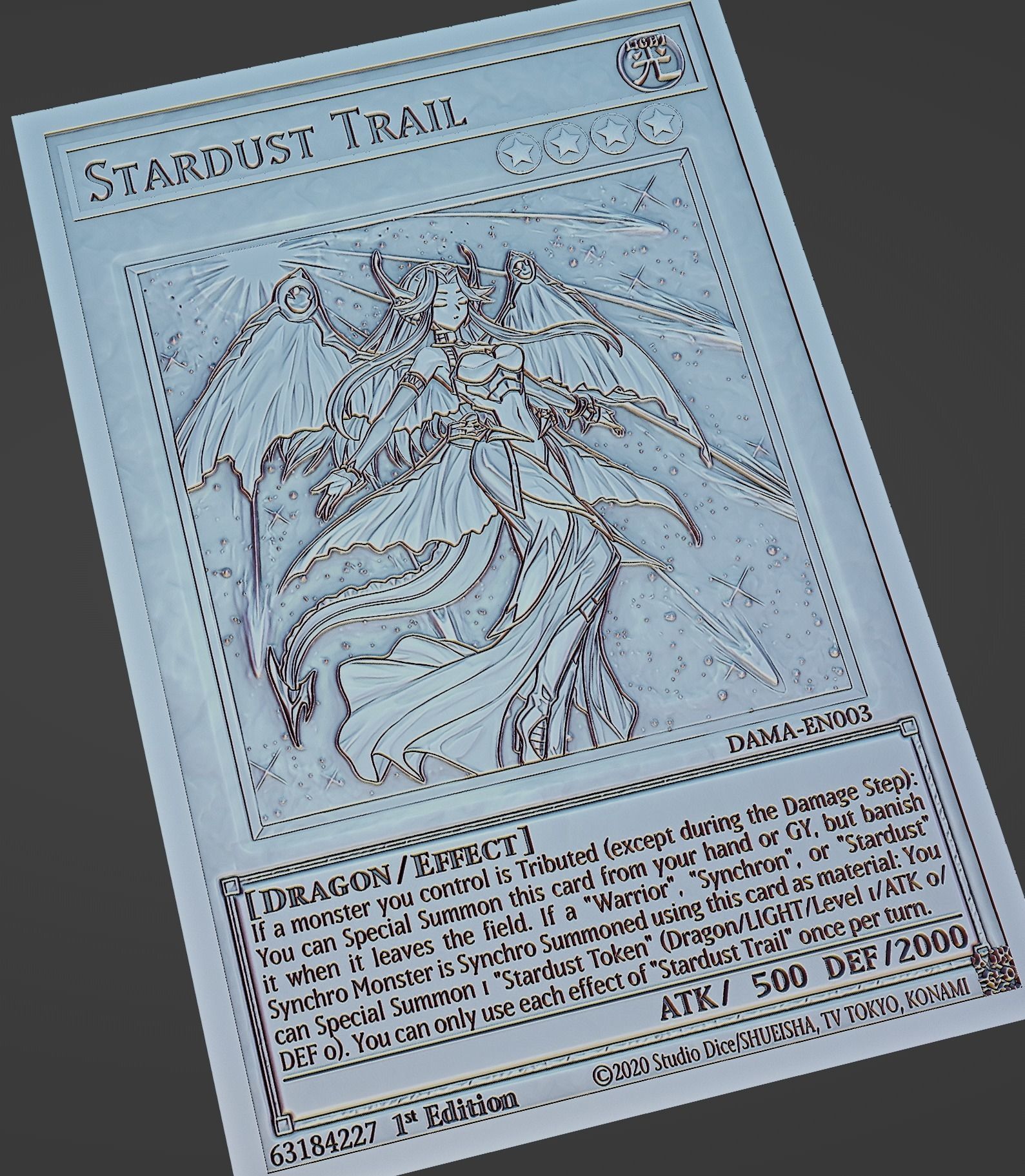 stardust trail - yugioh 3D model 3D printable | CGTrader