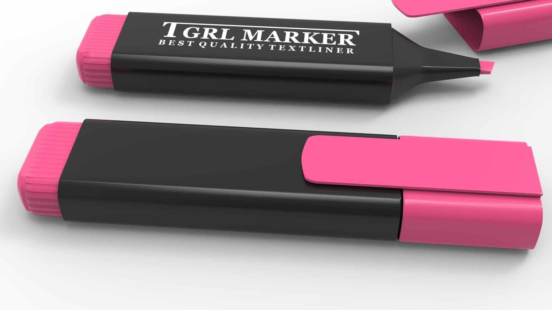 MARKER PINK 3D model | CGTrader