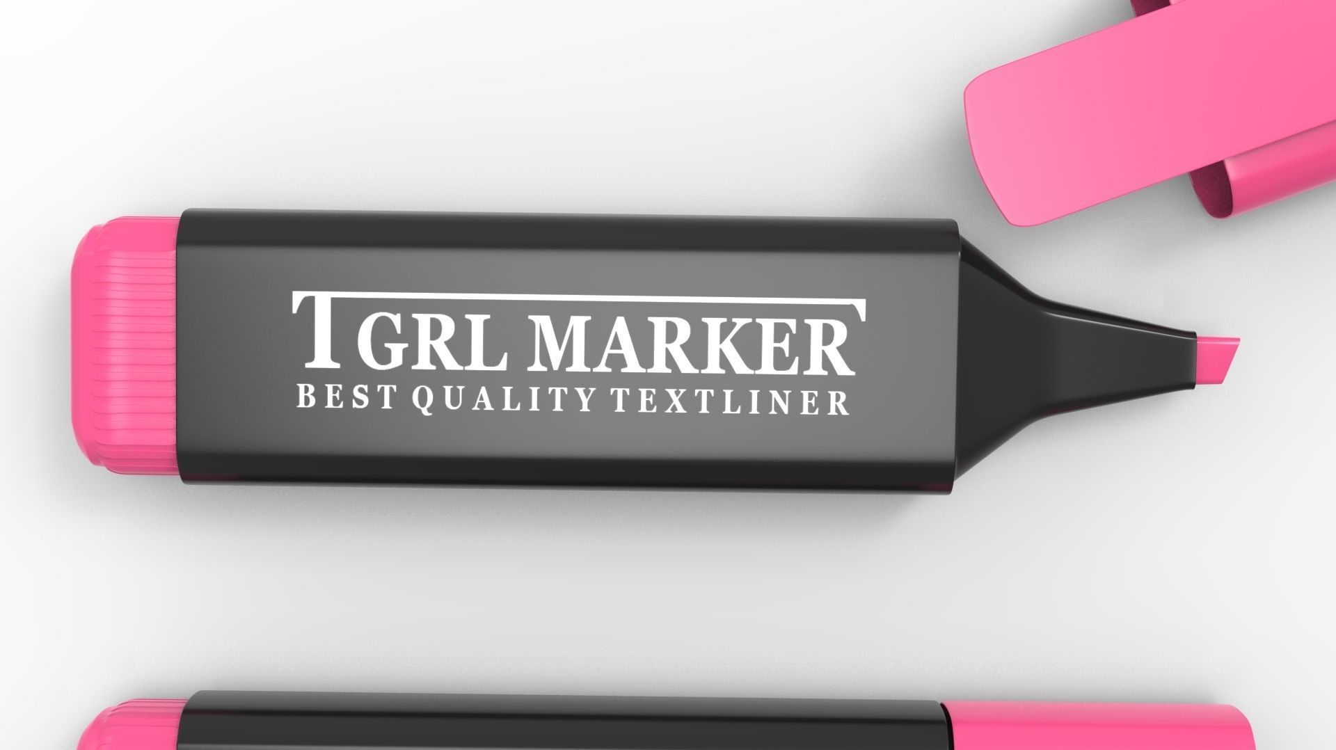 MARKER PINK 3D model | CGTrader