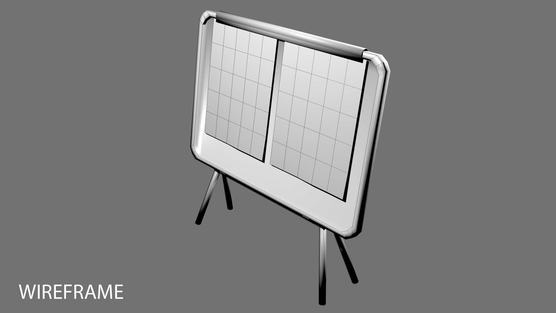 Notice Board 4 3D model | CGTrader