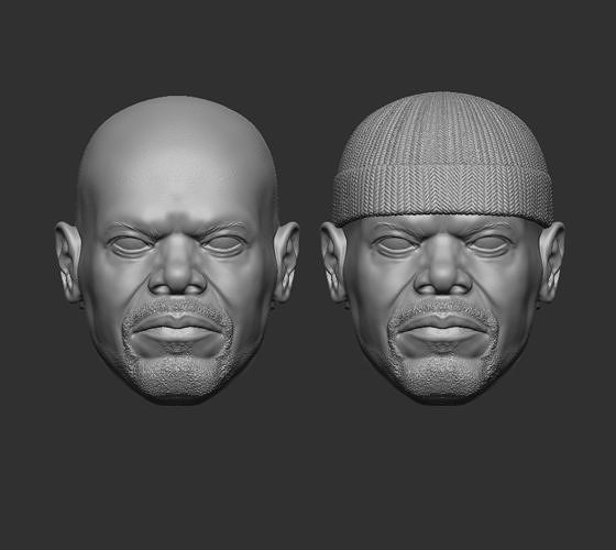 Shaft Samuel L Jackson - Headsculpt for Action Figures 3D model 3D ...